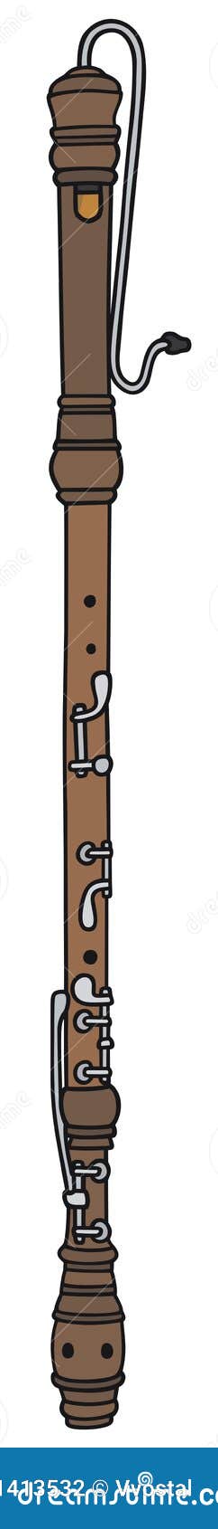 Oboe stock vector. Illustration of classic, wooden, vector - 41413532