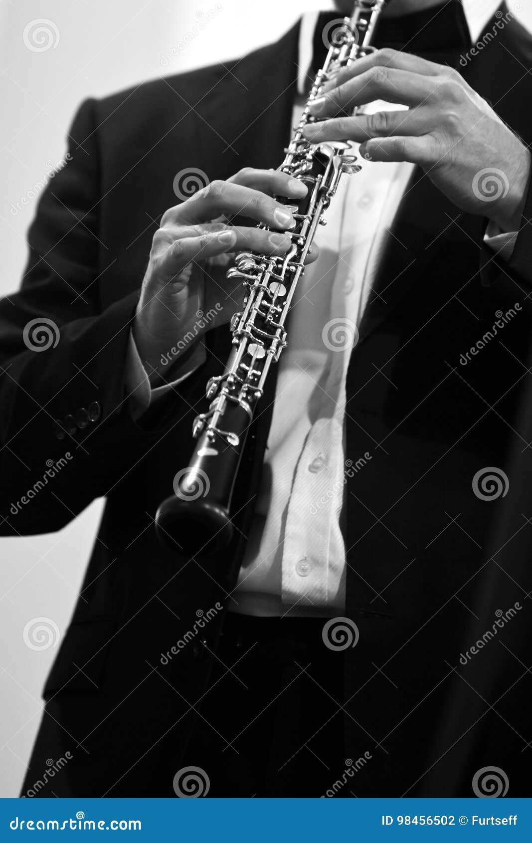 Oboe in the Hands of a Musician Stock Photo - Image of classical, music ...