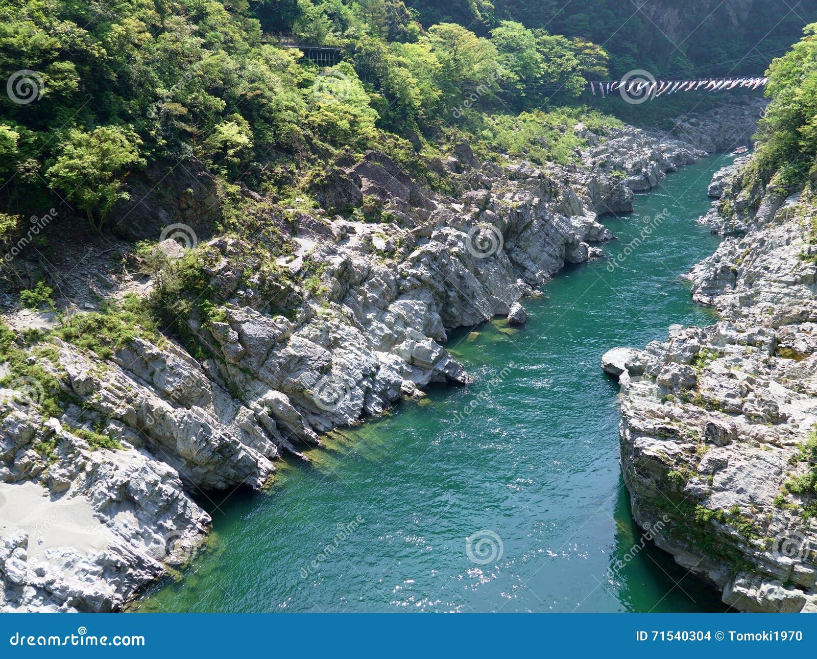 Oboke Gorge stock photo. Image of oboke, strata, japan - 71540304