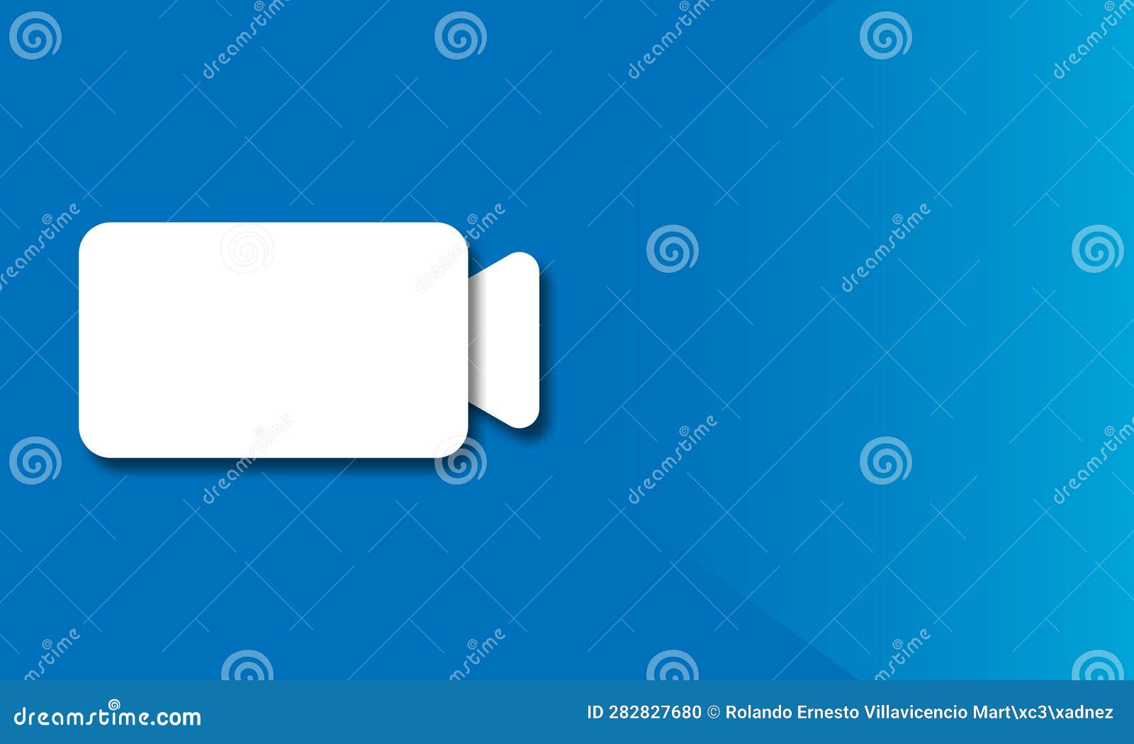 Video Camera Icon Illustration. Background for Slides on Video Creation ...