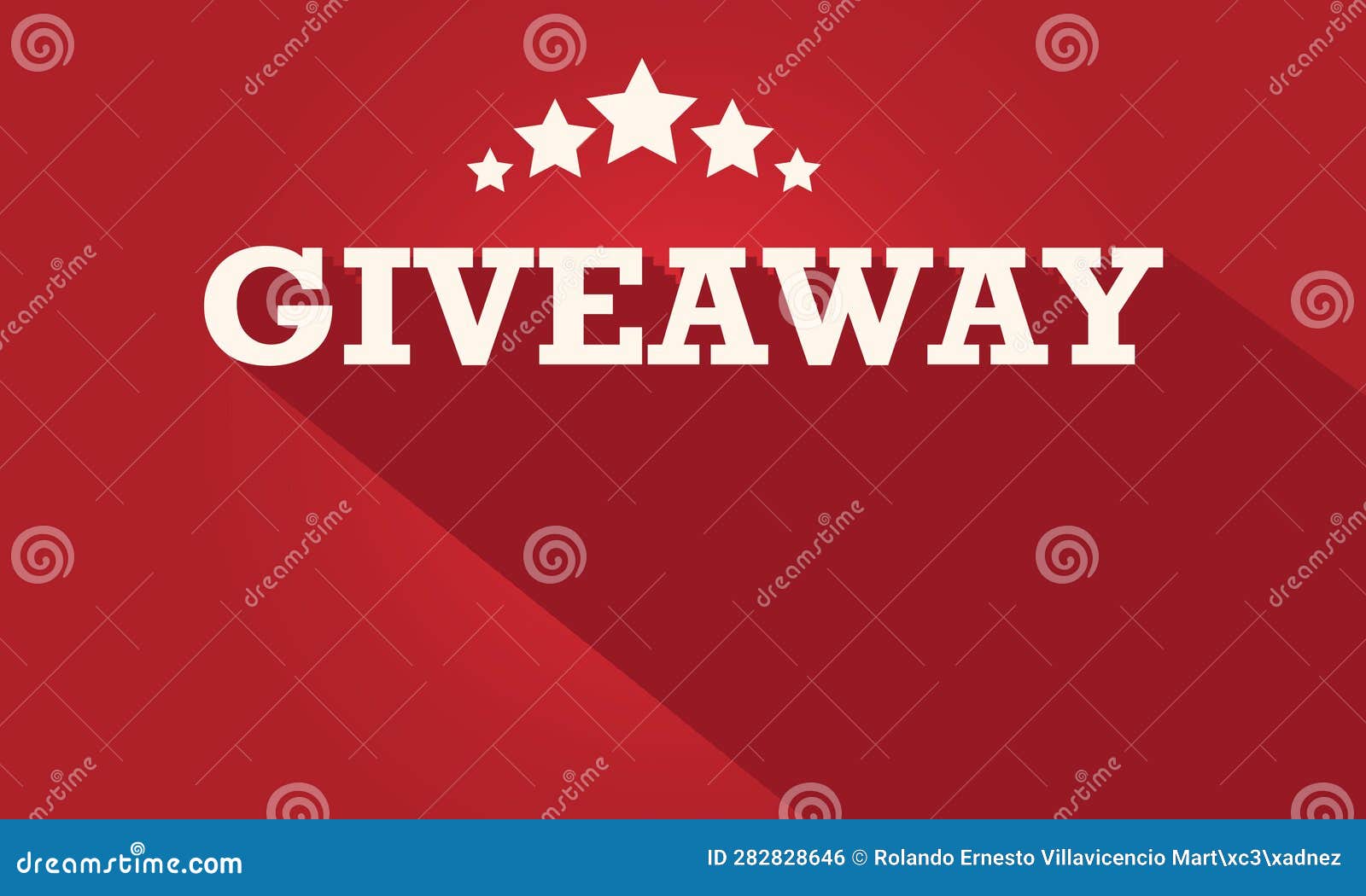 Giveaway Sign Illustration with Stars. Contests and Prizes. Stock ...