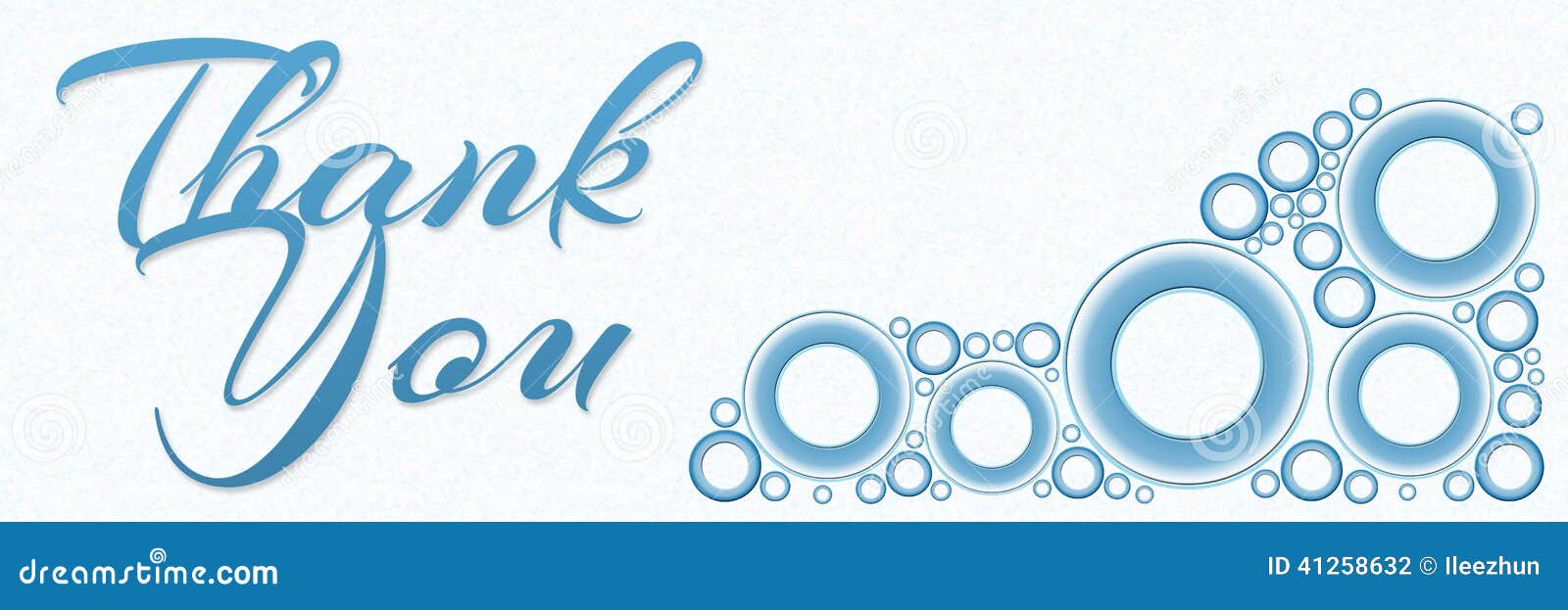 Obrigado Ring Banner azul ilustração stock. Ilustração de branco - 41258632