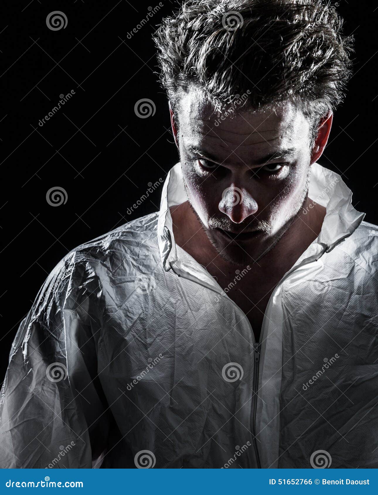 Obscure Freaky Psycho Man stock photo. Image of angry - 51652766