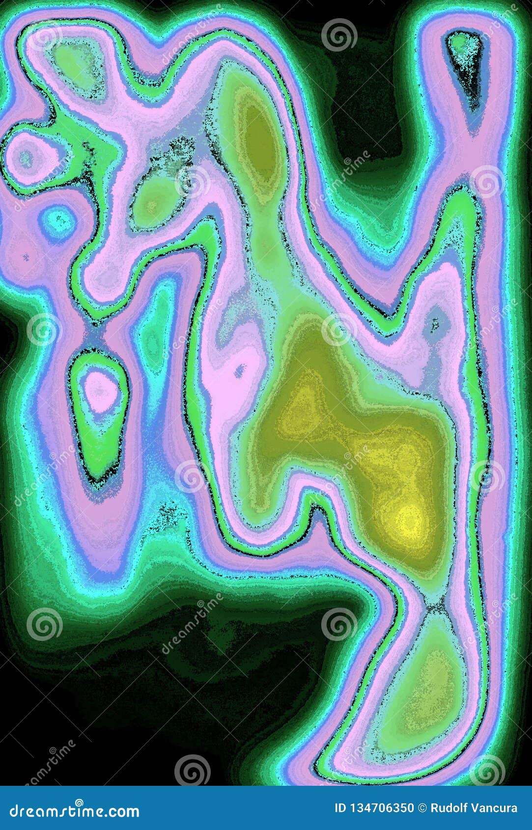 Obscure Pastel-Colored Maze Abstract Stock Illustration - Illustration ...