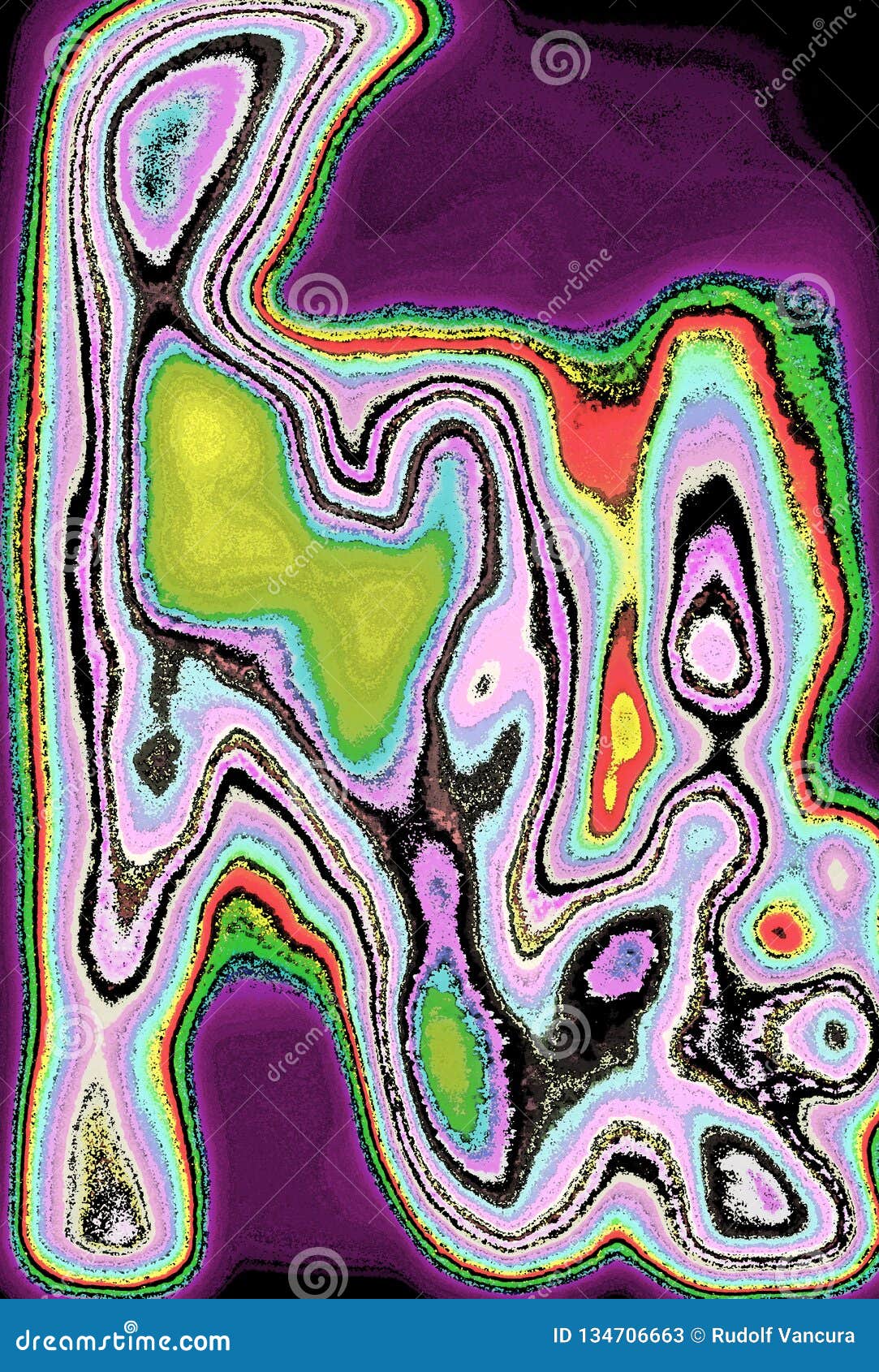 Obscure Pastel-Colored Maze Abstract Stock Illustration - Illustration ...