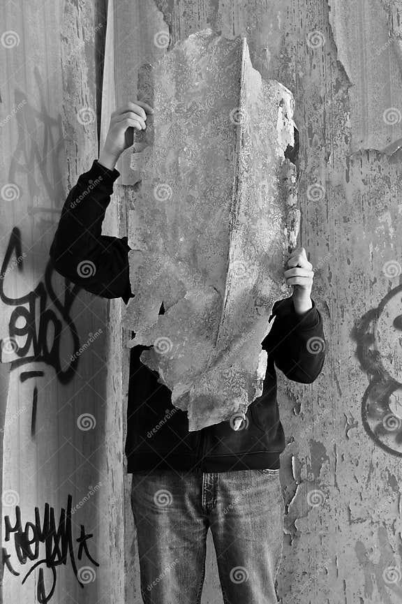 Obscured figure stock photo. Image of desolate, background - 16937430