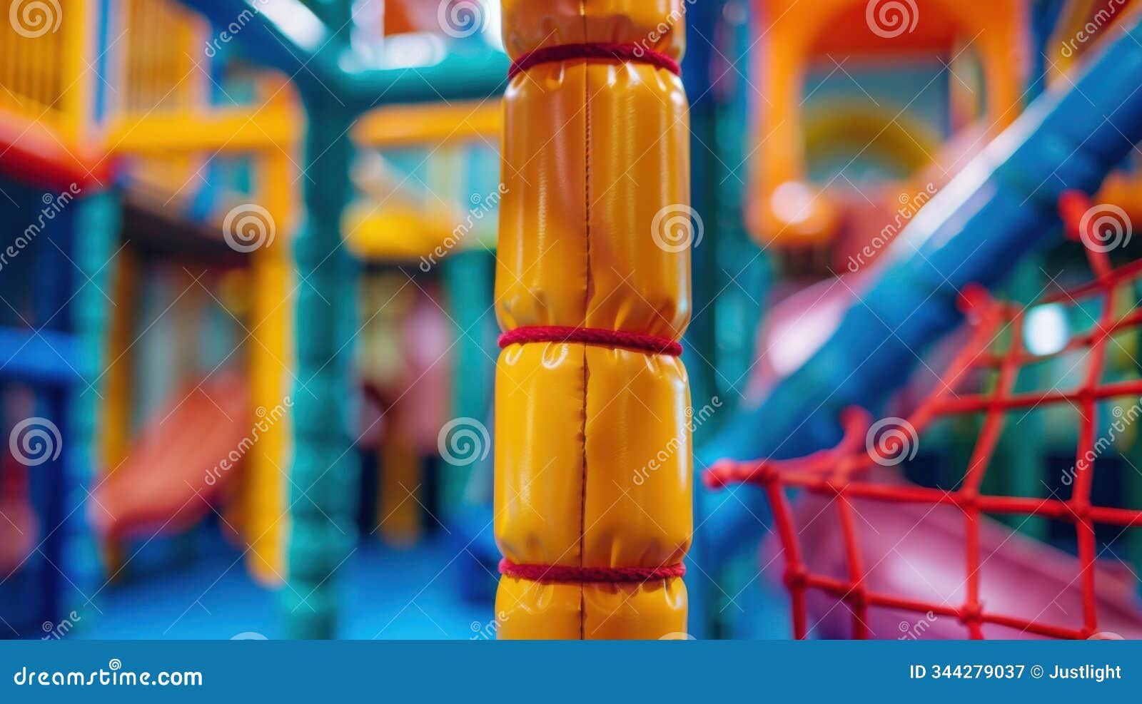 Obscured View of an Exciting and Interactive Play Area for Kids Stock ...