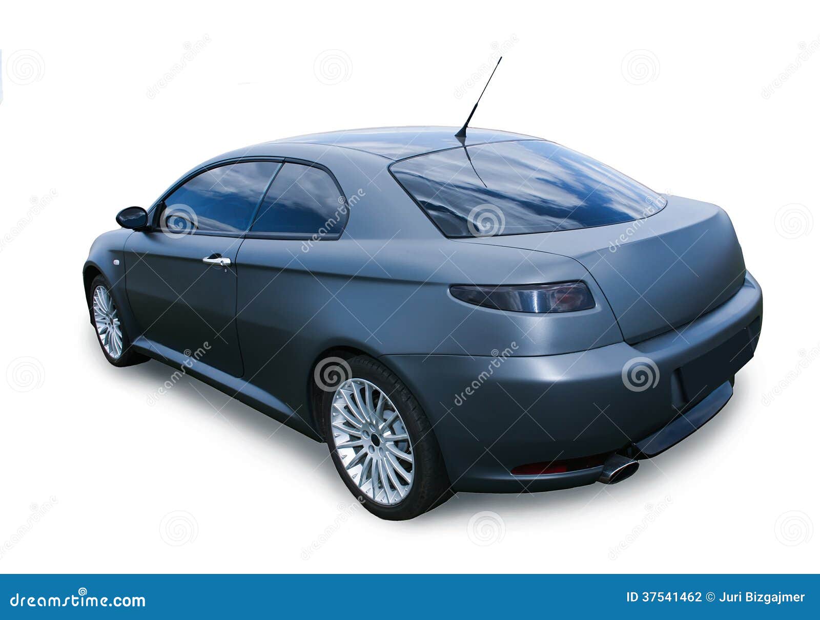 Obscuridade Moderna - Carro Azul Isolado Foto de Stock - Imagem de ...