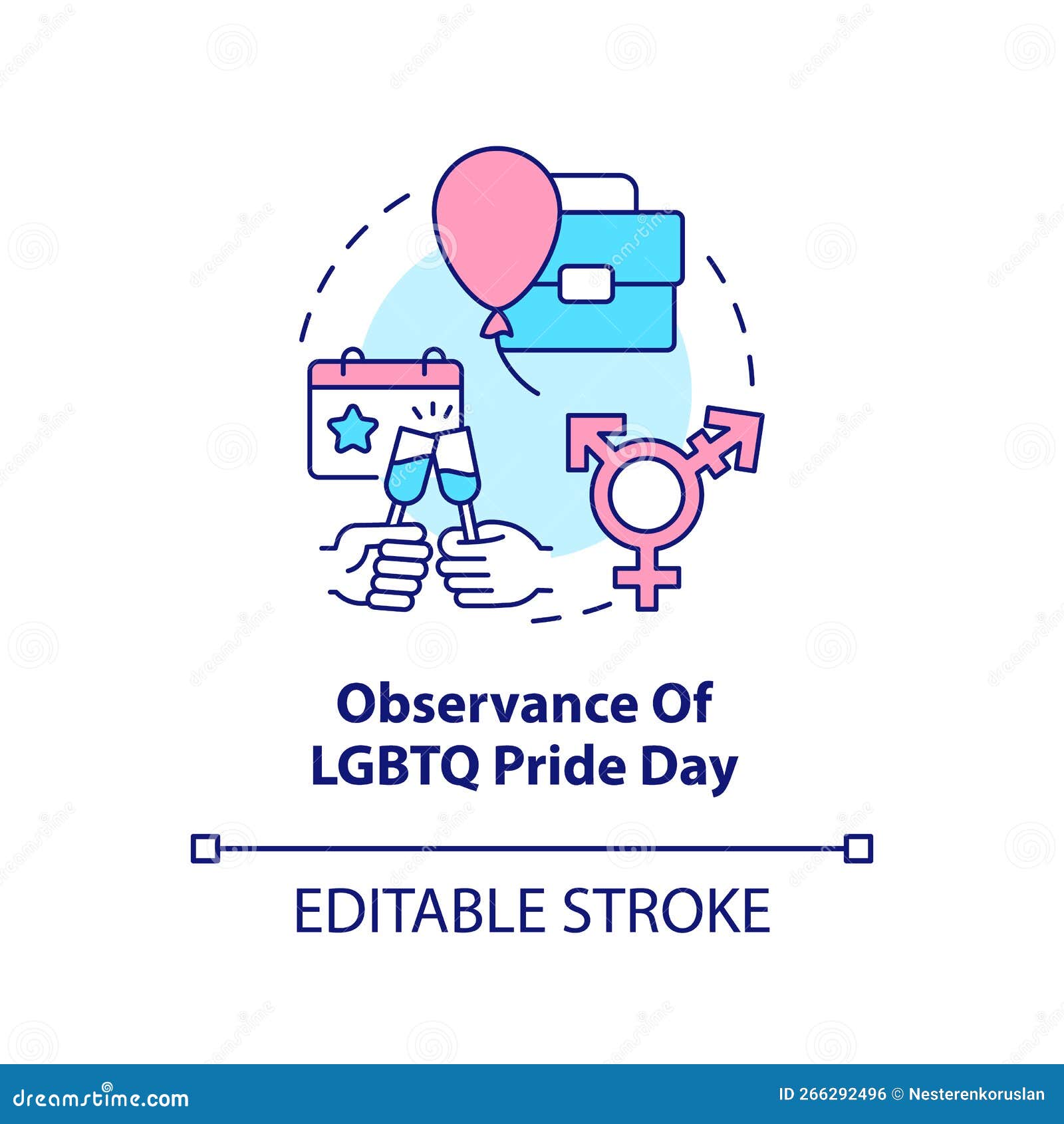 Observance of LGBTQ Pride Day Concept Icon Stock Illustration ... Observance of LGBTQ Pride Day Concept Icon Stock Illustration ...
