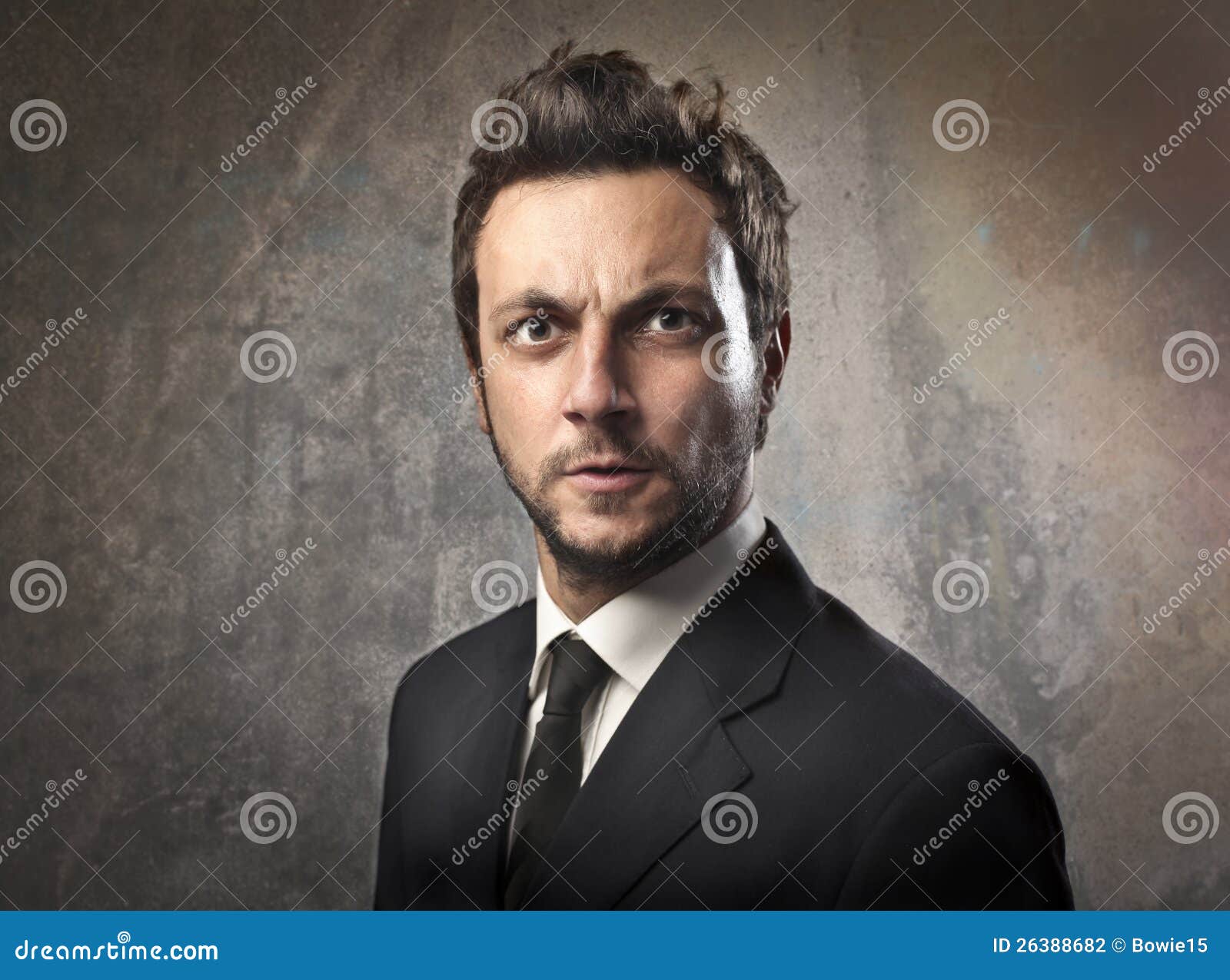 Observant Businessman stock photo. Image of hurt, beard - 26388682