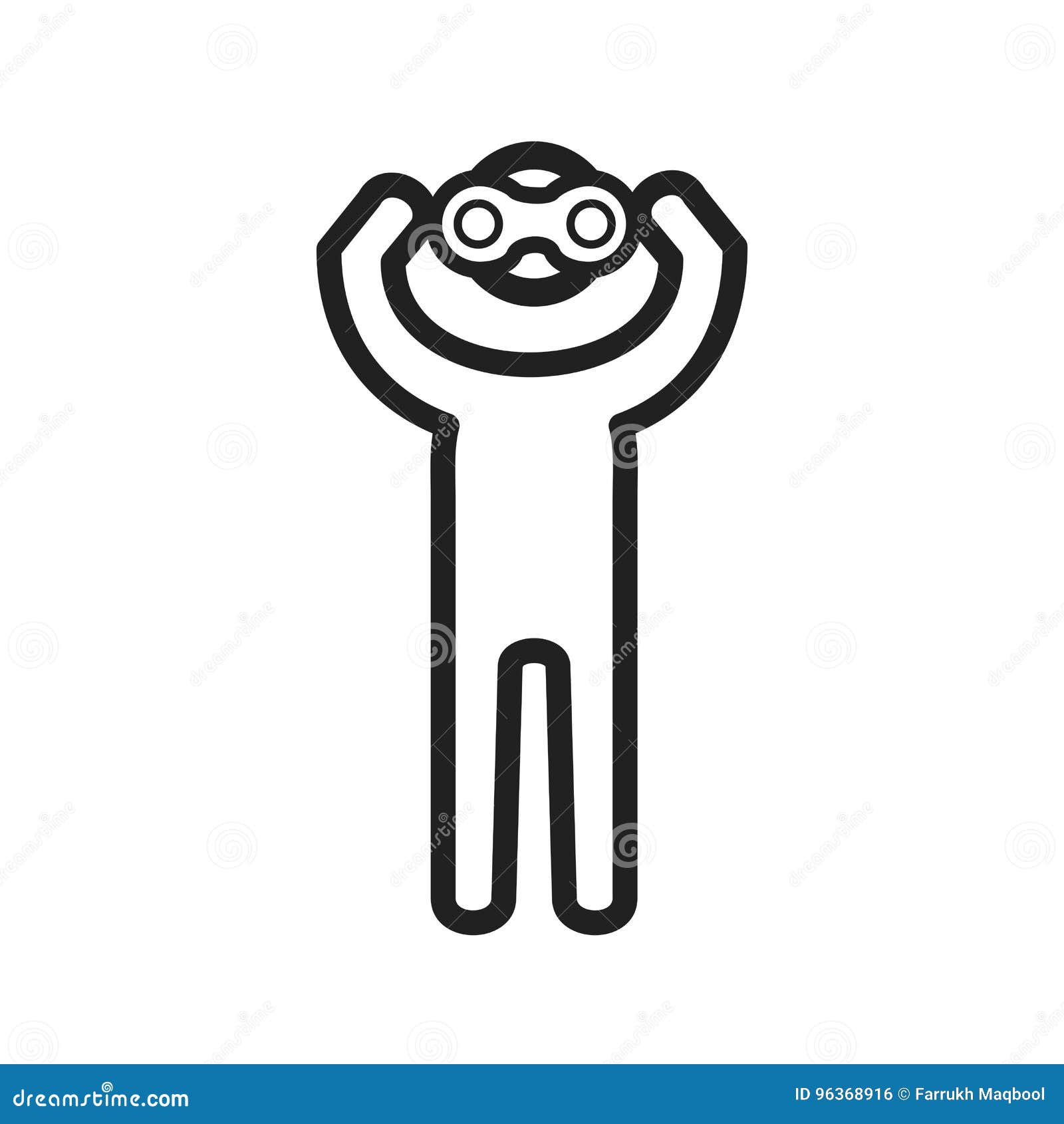 Observant stock illustration. Illustration of concept - 96368916