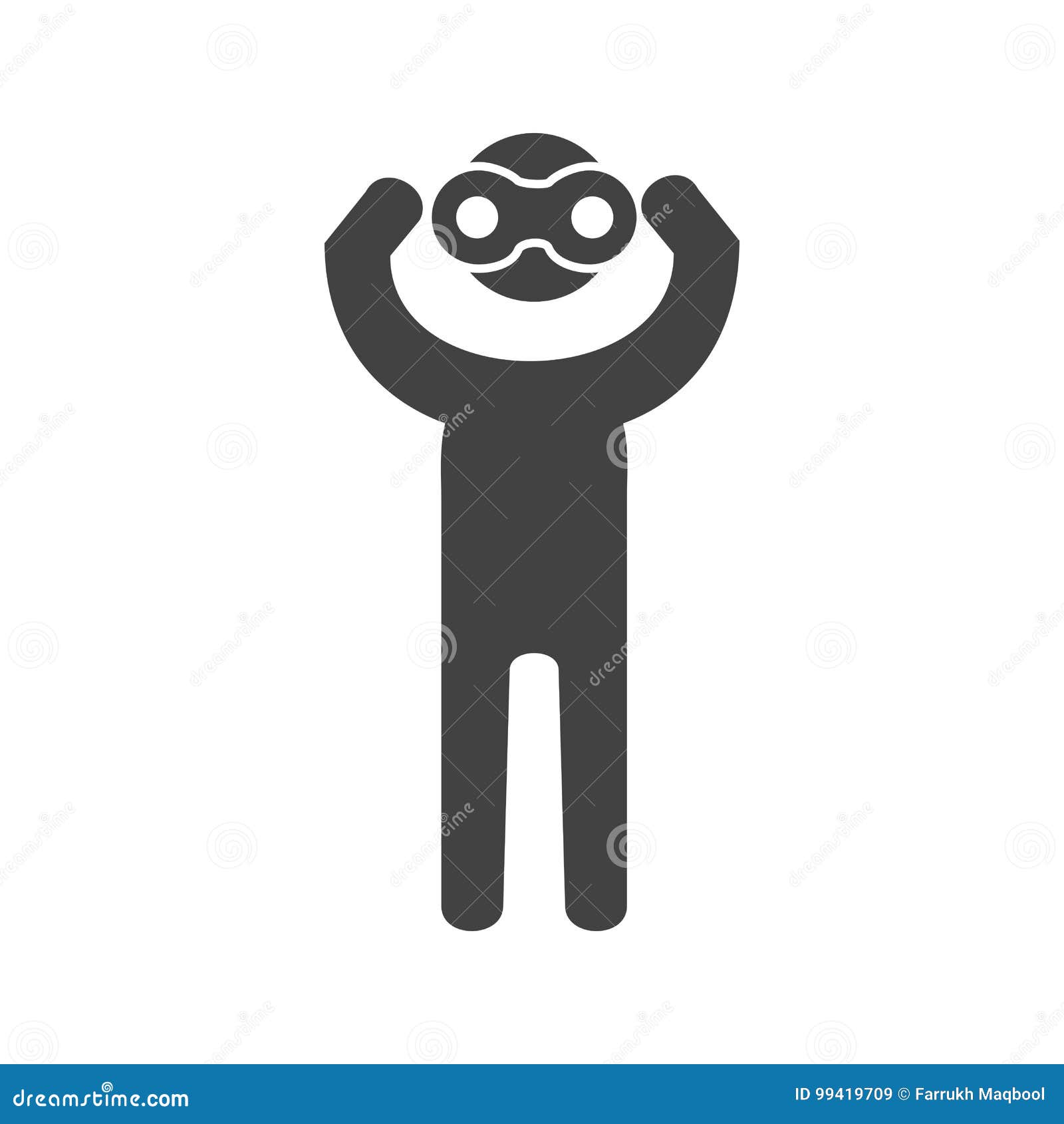 Observant stock vector. Illustration of forecast, estimate - 99419709