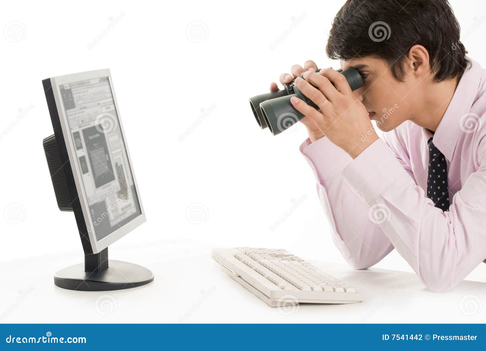 Observation stock photo. Image of male, hold, boss, observing - 7541442