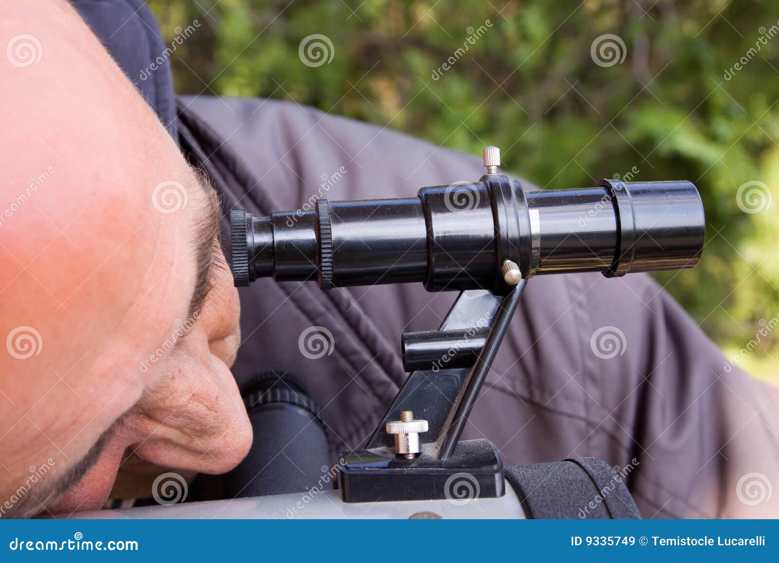 Observation stock image. Image of scientist, telephoto - 9335749
