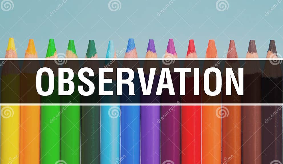 Observation Concept with Education and Back To School Concept. Creative ...