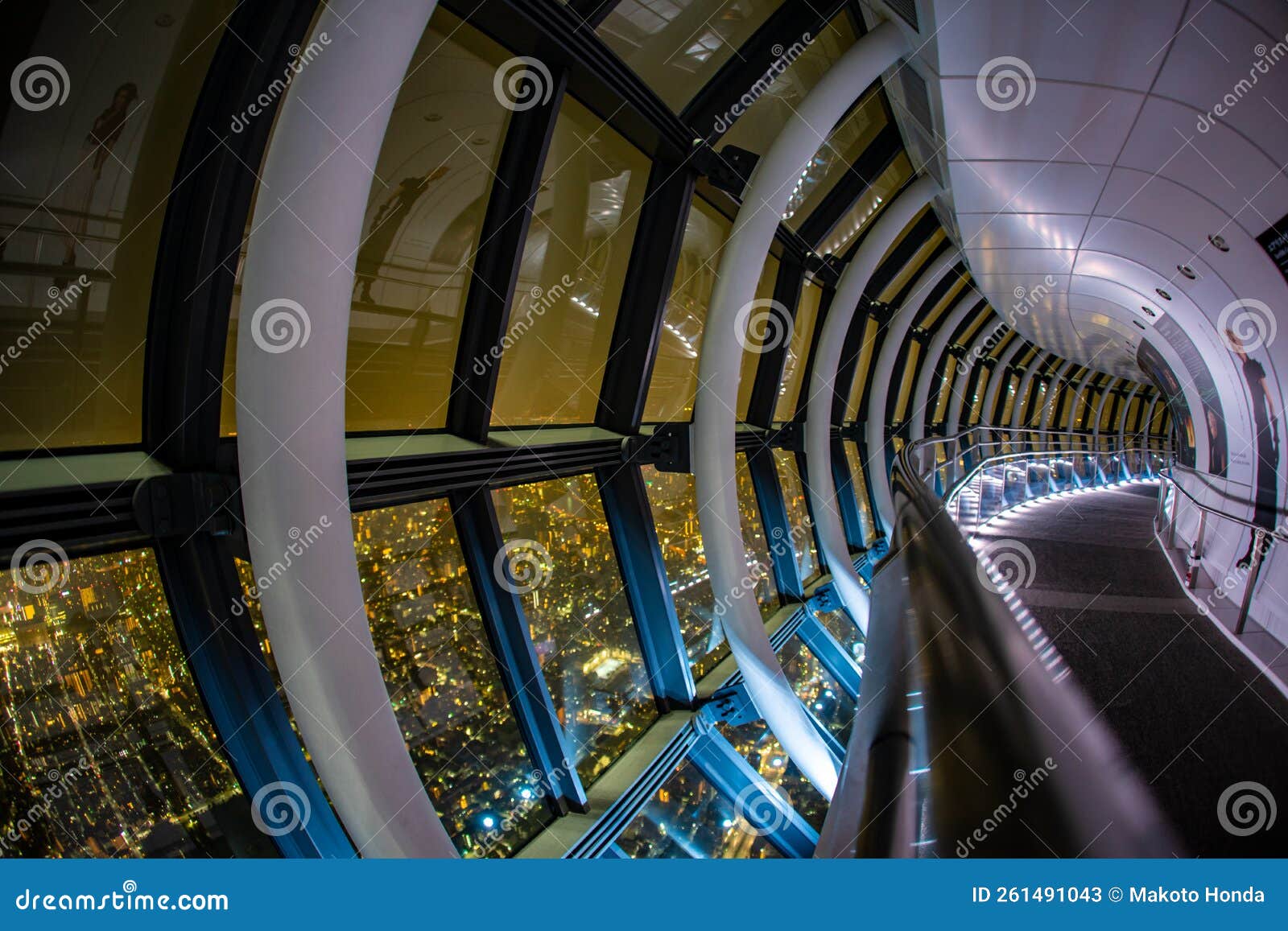 Observation Corridor of Tokyo Sky Tree Editorial Stock Photo - Image of ...