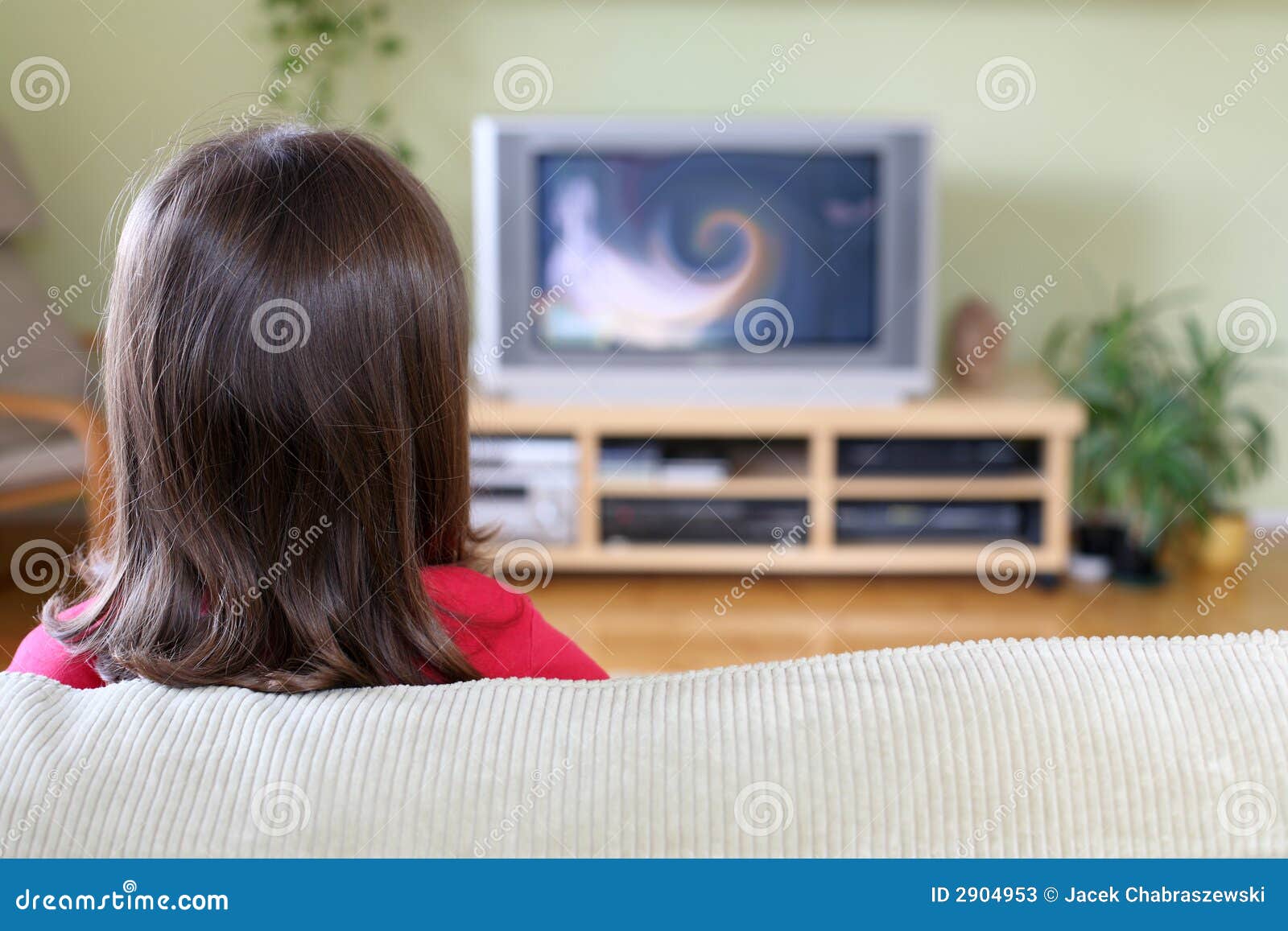 Observation de TV image stock. Image du problème, solitude - 2904953