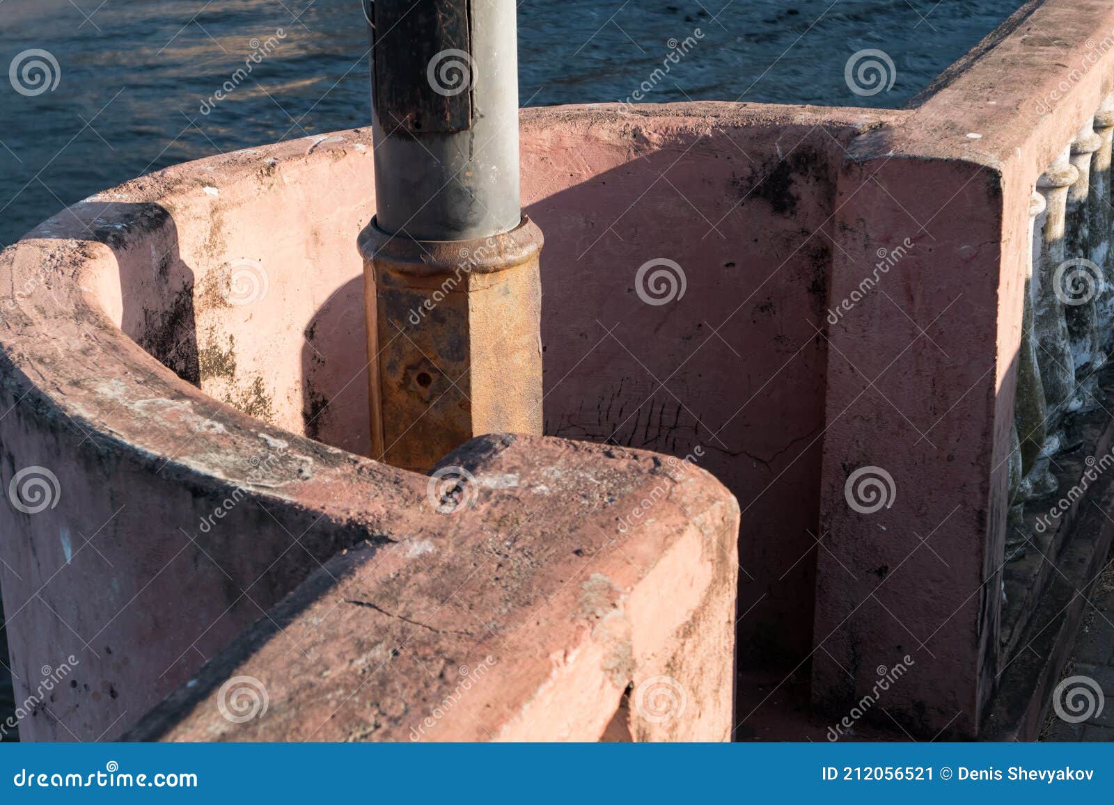 Observation Deck on the Bridge Over the Bay. Construction Details Stock ...