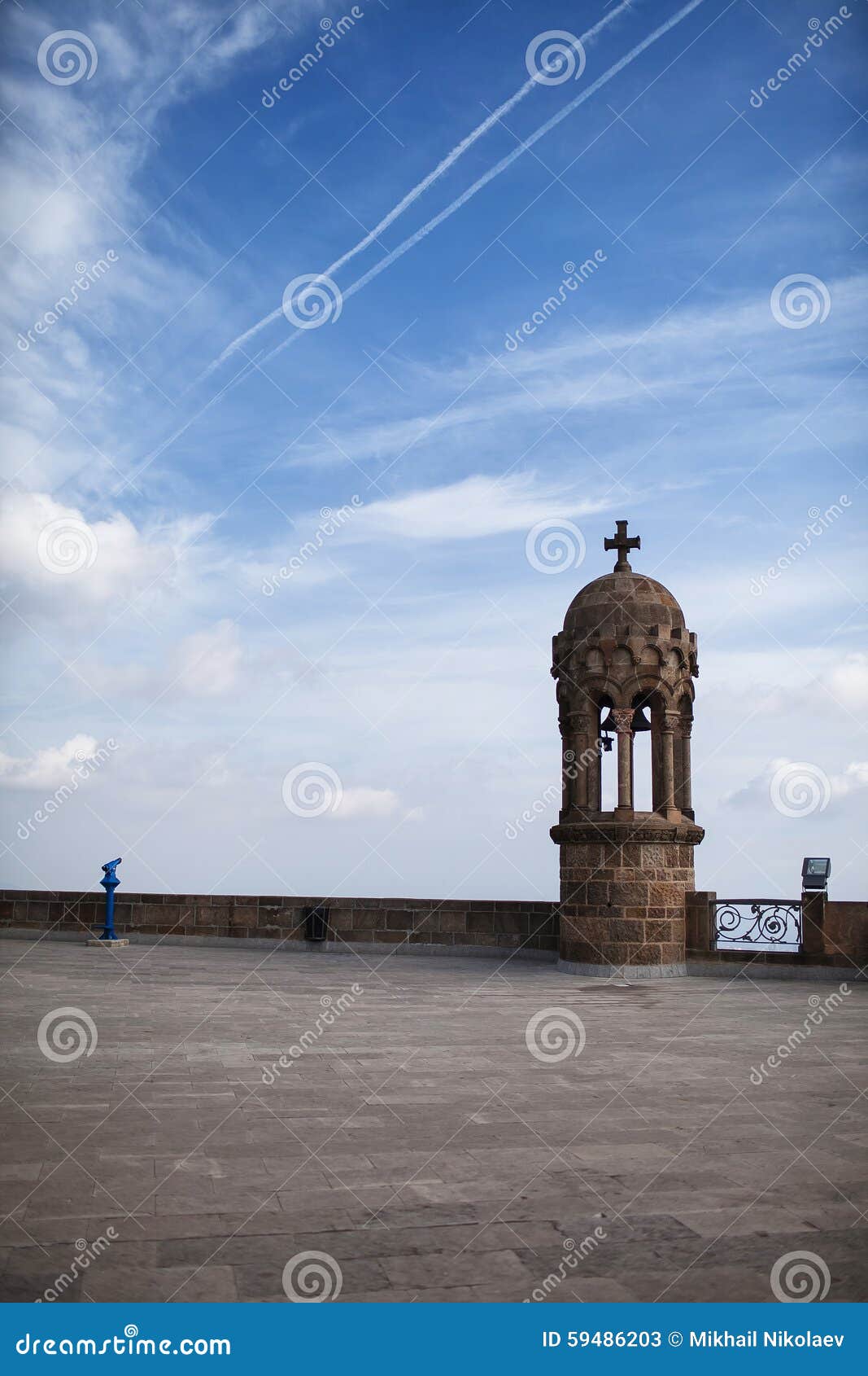 An observation deck stock image. Image of clouds, temple - 59486203
