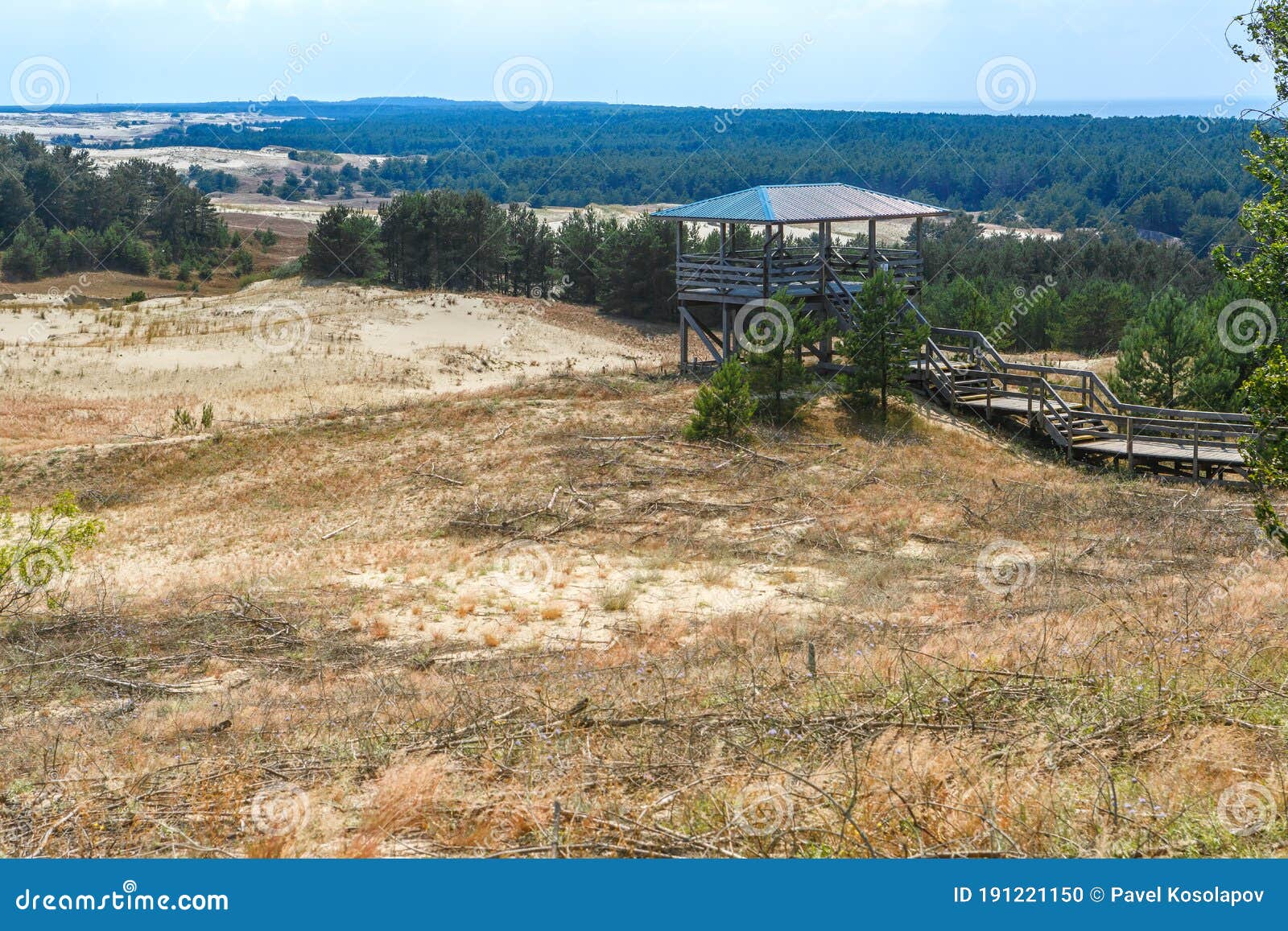 Observation Deck on the Curonian Spit Stock Photo - Image of ...