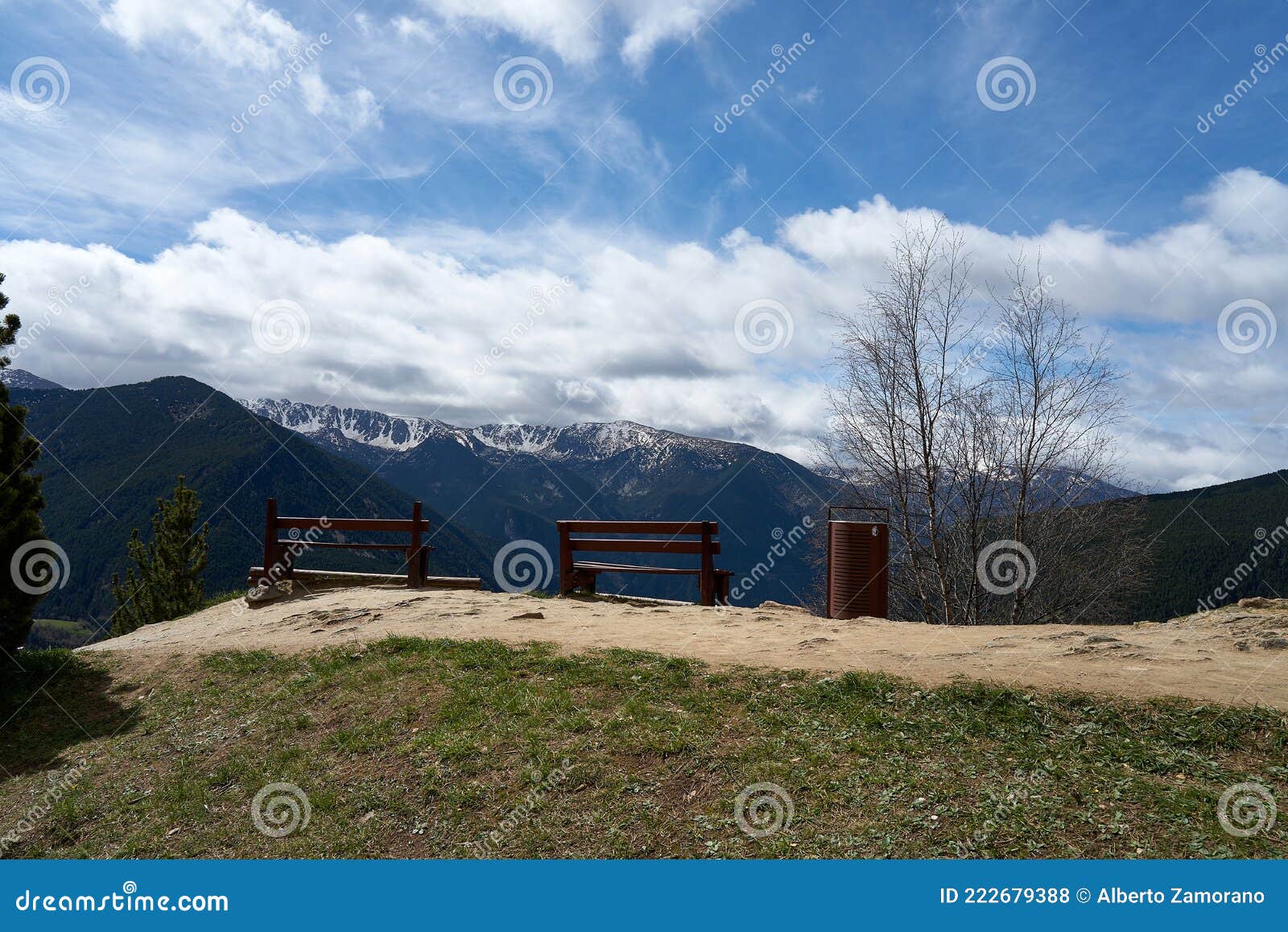 Observation Deck Roc Del Quer, Andorra. Stock Photo - Image of hill ...