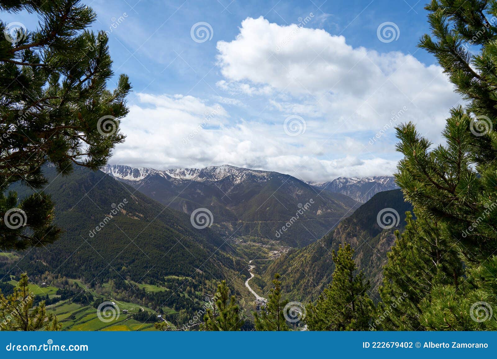 Observation Deck Roc Del Quer, Andorra. Stock Photo - Image of street ...