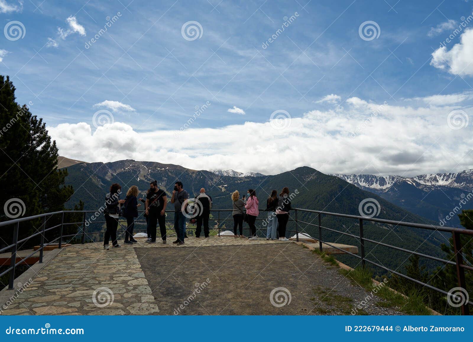 Observation Deck Roc Del Quer, Andorra. Editorial Stock Image - Image ...