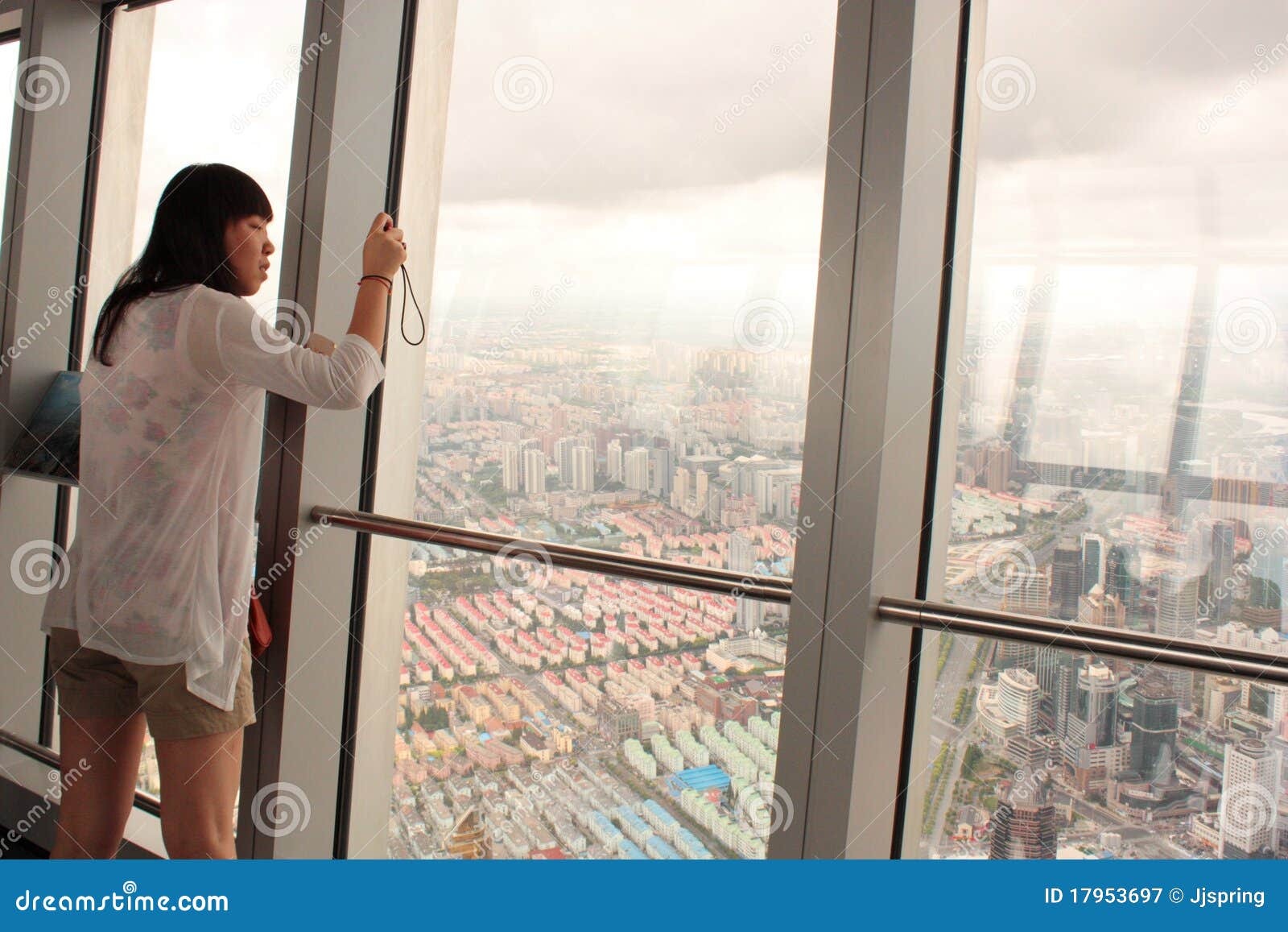 Observation Deck of SWFC in Shanghai Editorial Photography - Image of ...