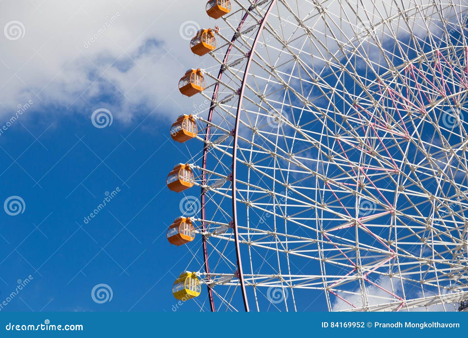 Observation Ferris Wheel Close Up Stock Photo - Image of colorful, blue ...