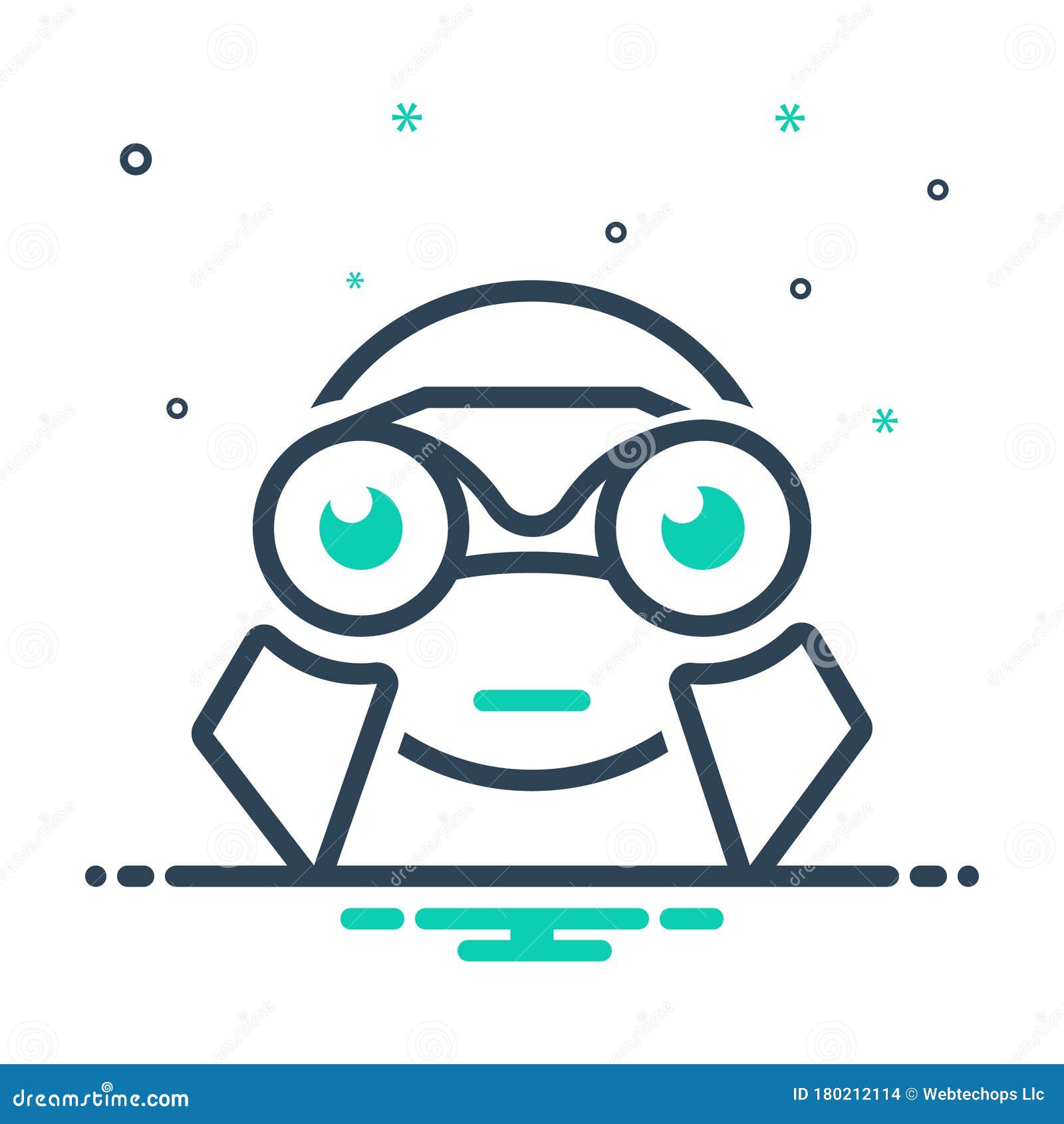 Mix Icon for Observation, Watching and Scrutiny Stock Vector ...