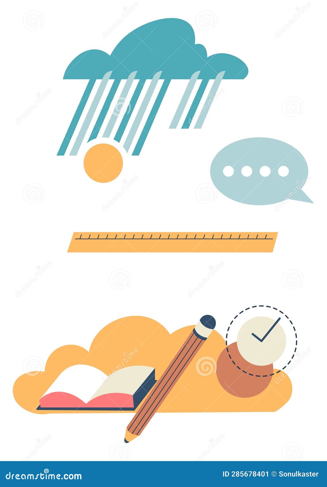 Meteorology and Forecast, Observation Instruments Stock Vector ...