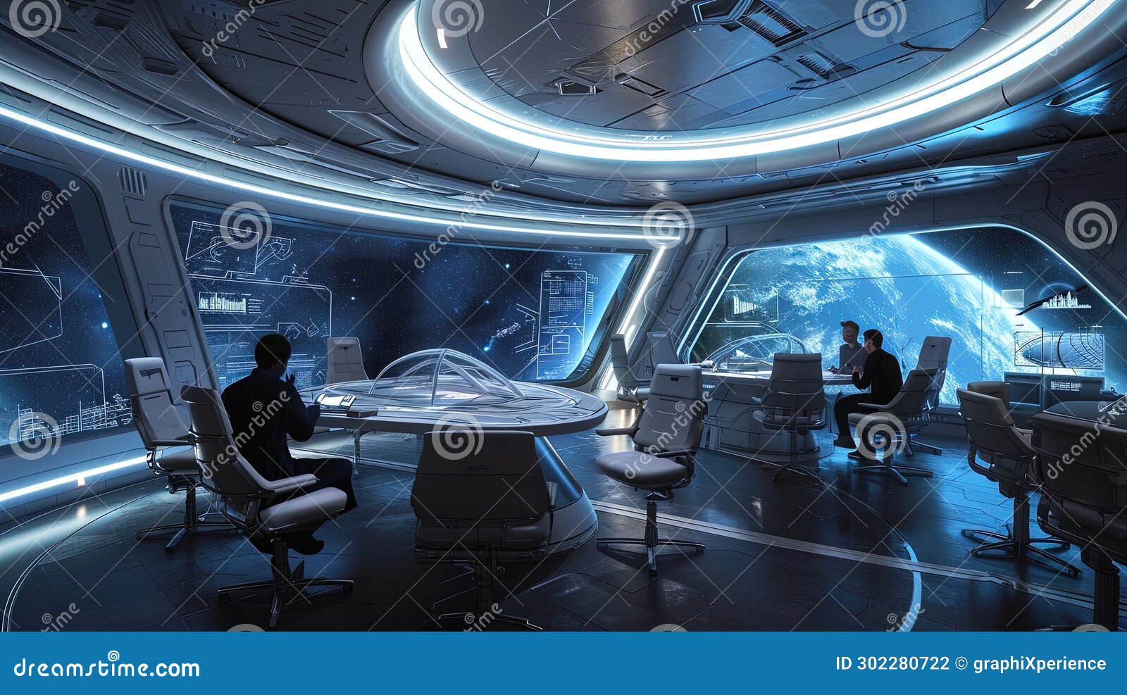 Observation Lounge In A Starship Stock Photo | CartoonDealer.com #302279850