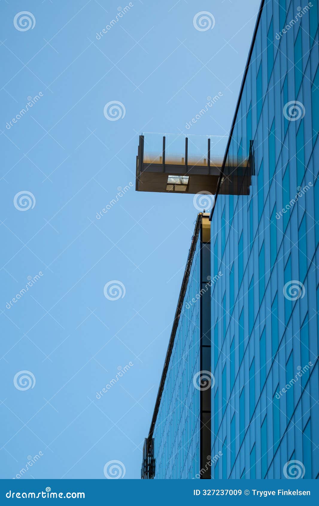 Observation Platform on Top of Two Office Buildings.. Stock Image ...
