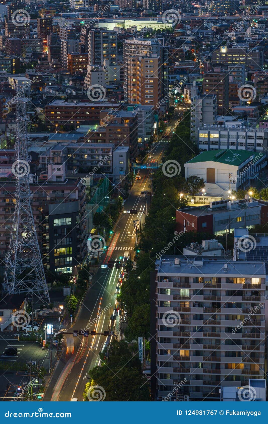 Observation Room Night View in Japan Editorial Photography - Image of ...