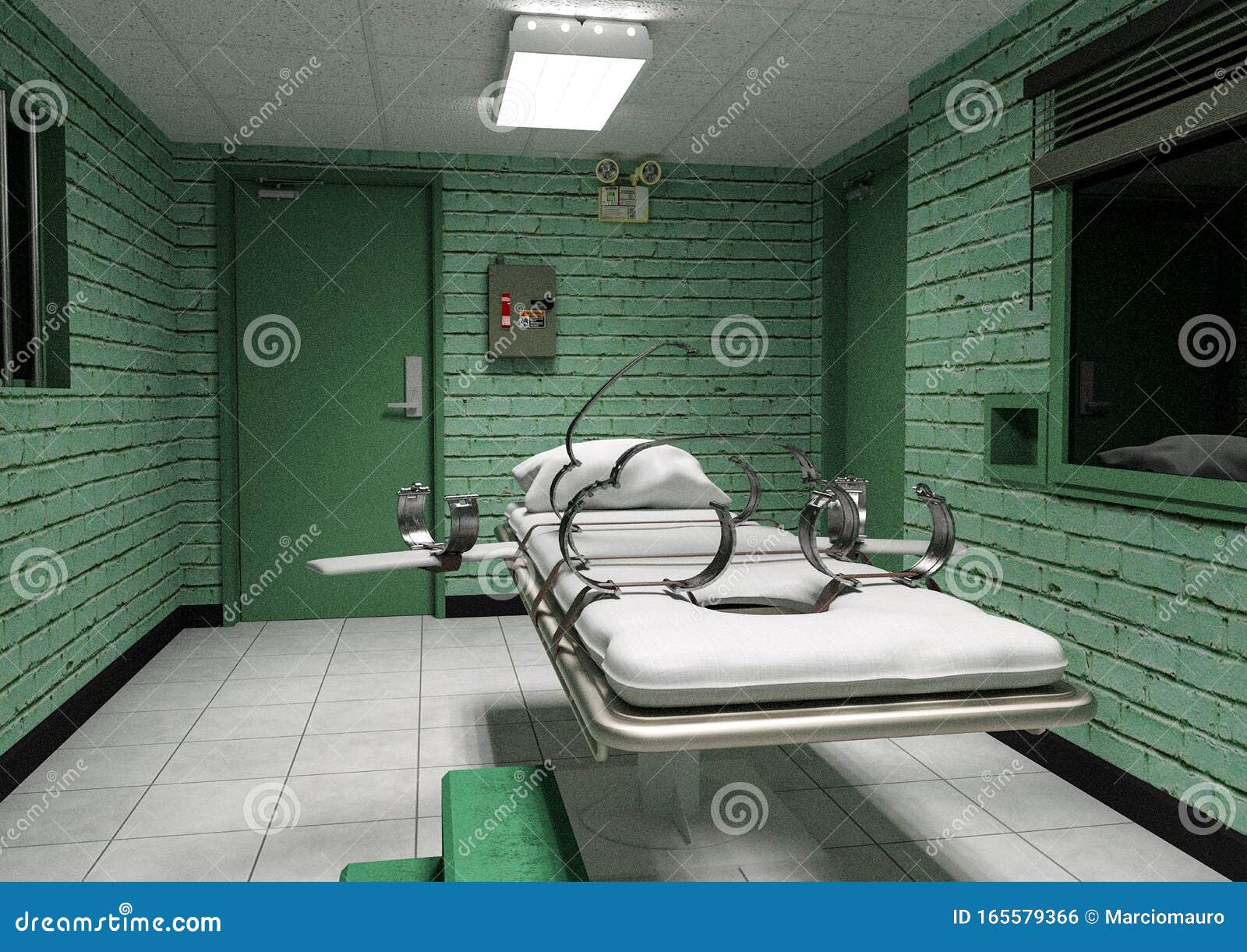 Observation room scene stock illustration. Illustration of facility ...