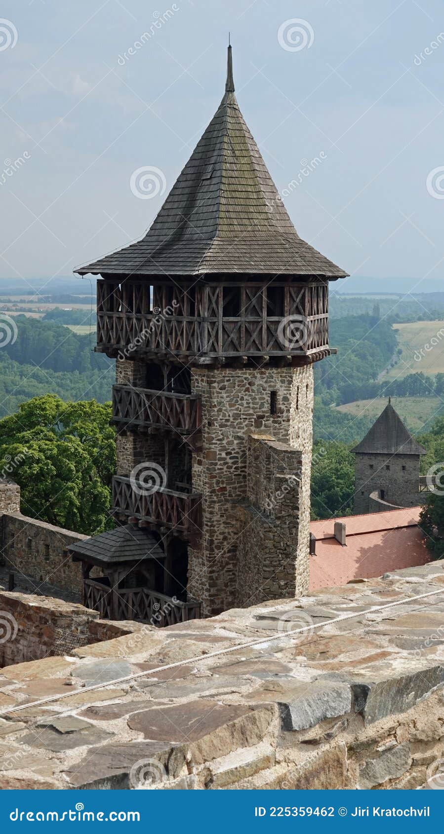 Observation Tower of Helfstyn Castle 3 Stock Photo - Image of chateau ...