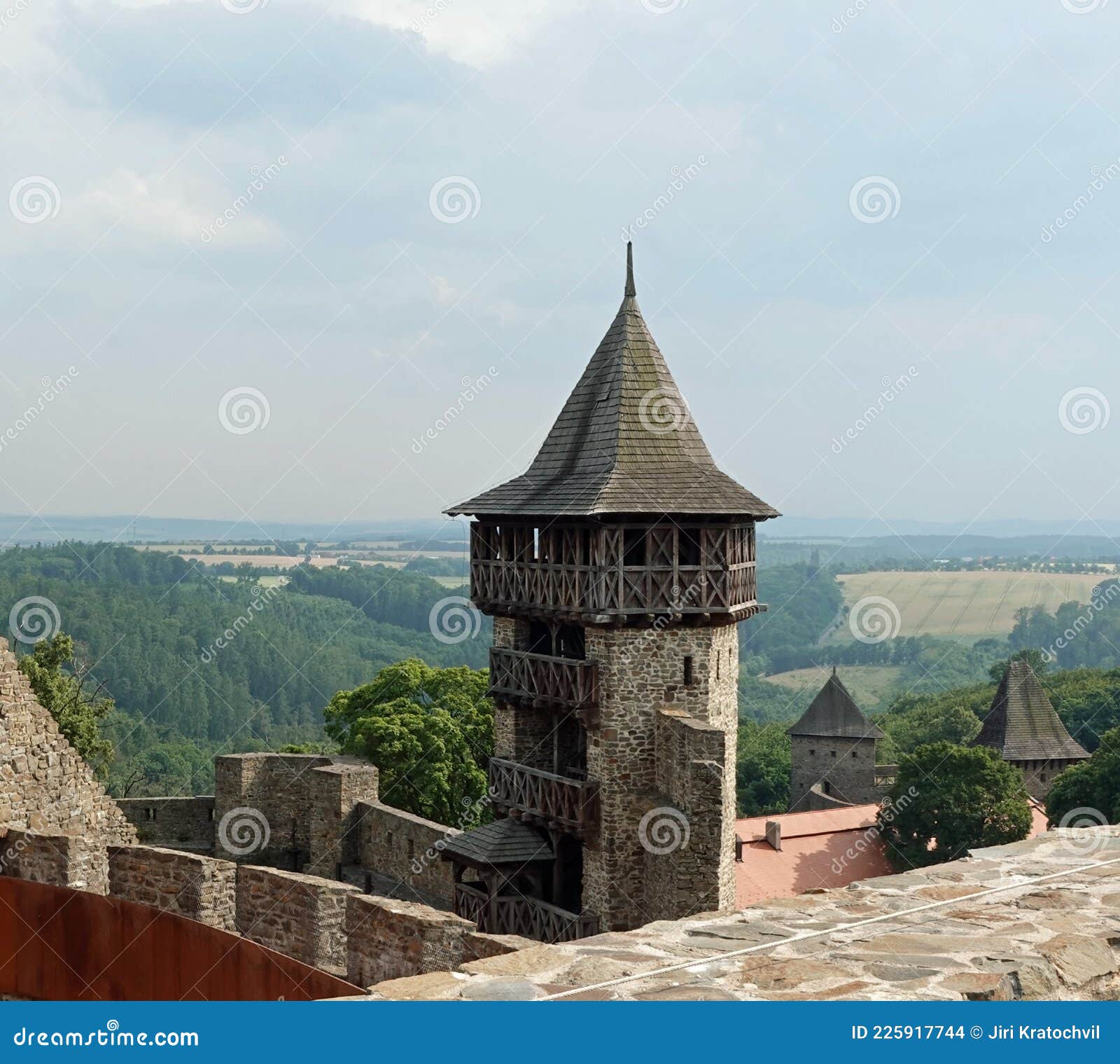 Observation Tower of Helfstyn Castle 2 Stock Photo - Image of moravia ...
