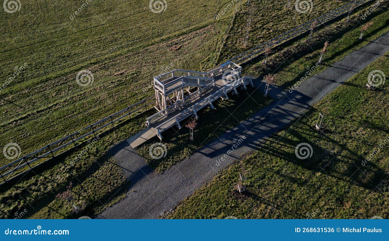 Observation Tower Platform Made of Oak Logs with Barrier-free Stock ... Observation Tower Platform Made of Oak Logs with Barrier-free Stock ...