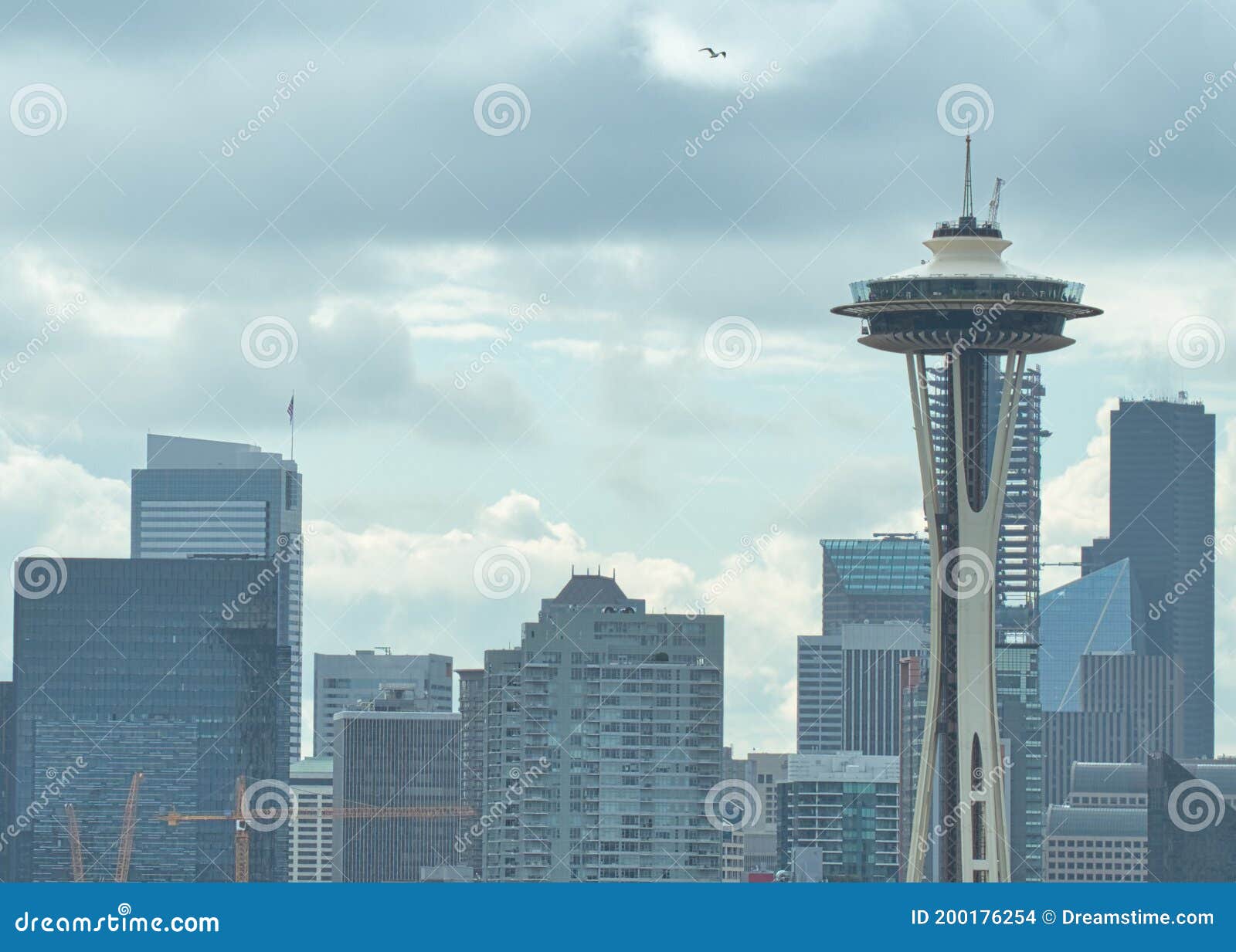 An Observation Tower in Seattle - Space Needle Editorial Stock Image ...