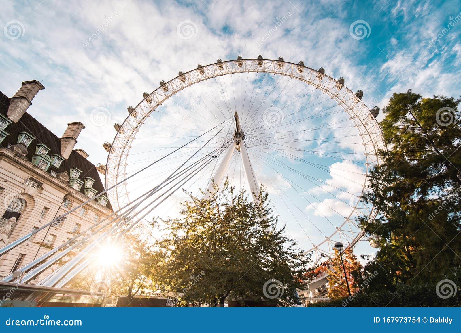 Observation Wheel in London by Sunset Editorial Stock Image - Image of ...