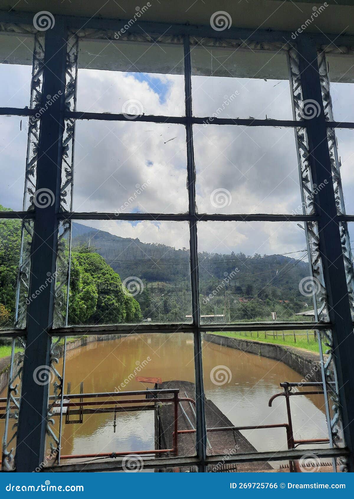 Observation Windows for Hydroelectric Power Plants Stock Photo - Image ...