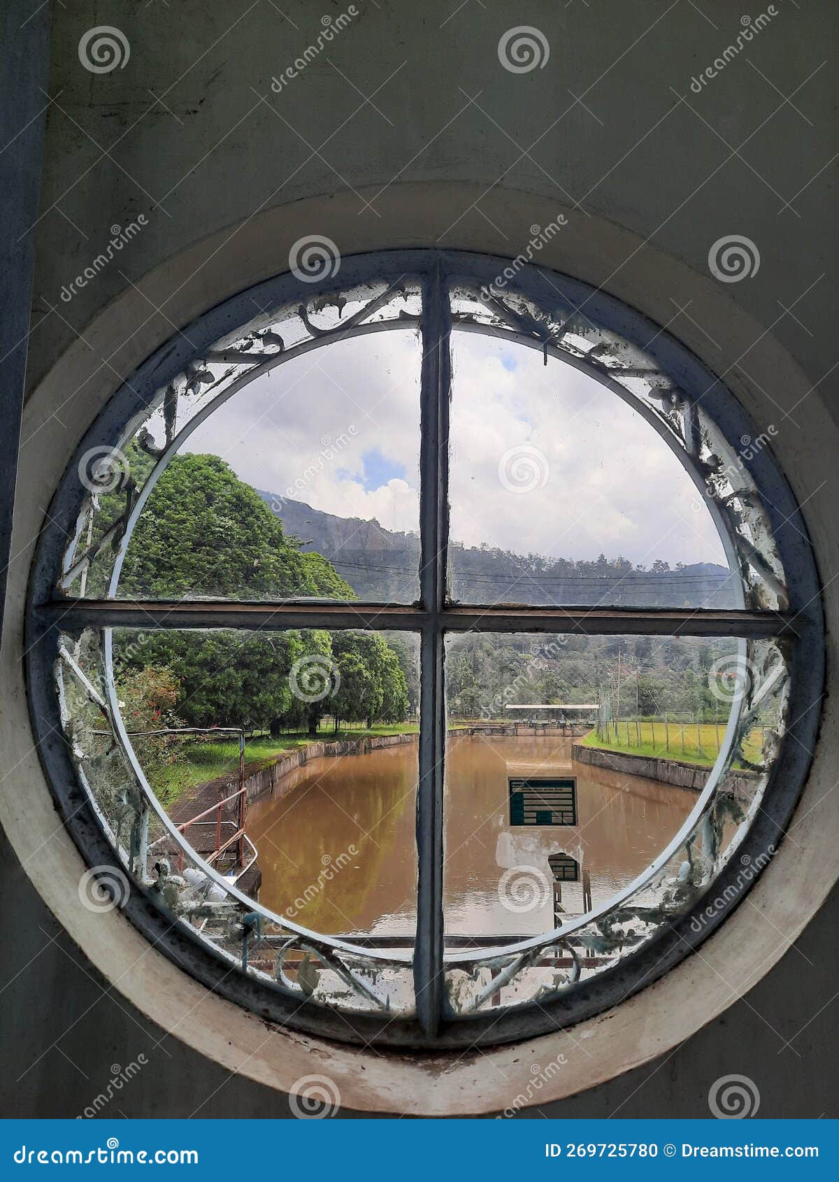 Observation Windows for Hydroelectric Power Plants Stock Photo - Image ...
