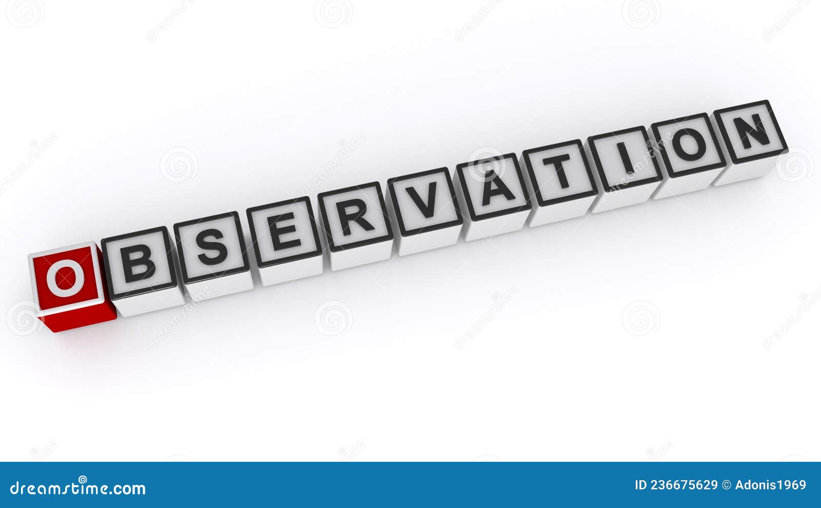 Observation Word On White Royalty-Free Stock Image | CartoonDealer.com ...