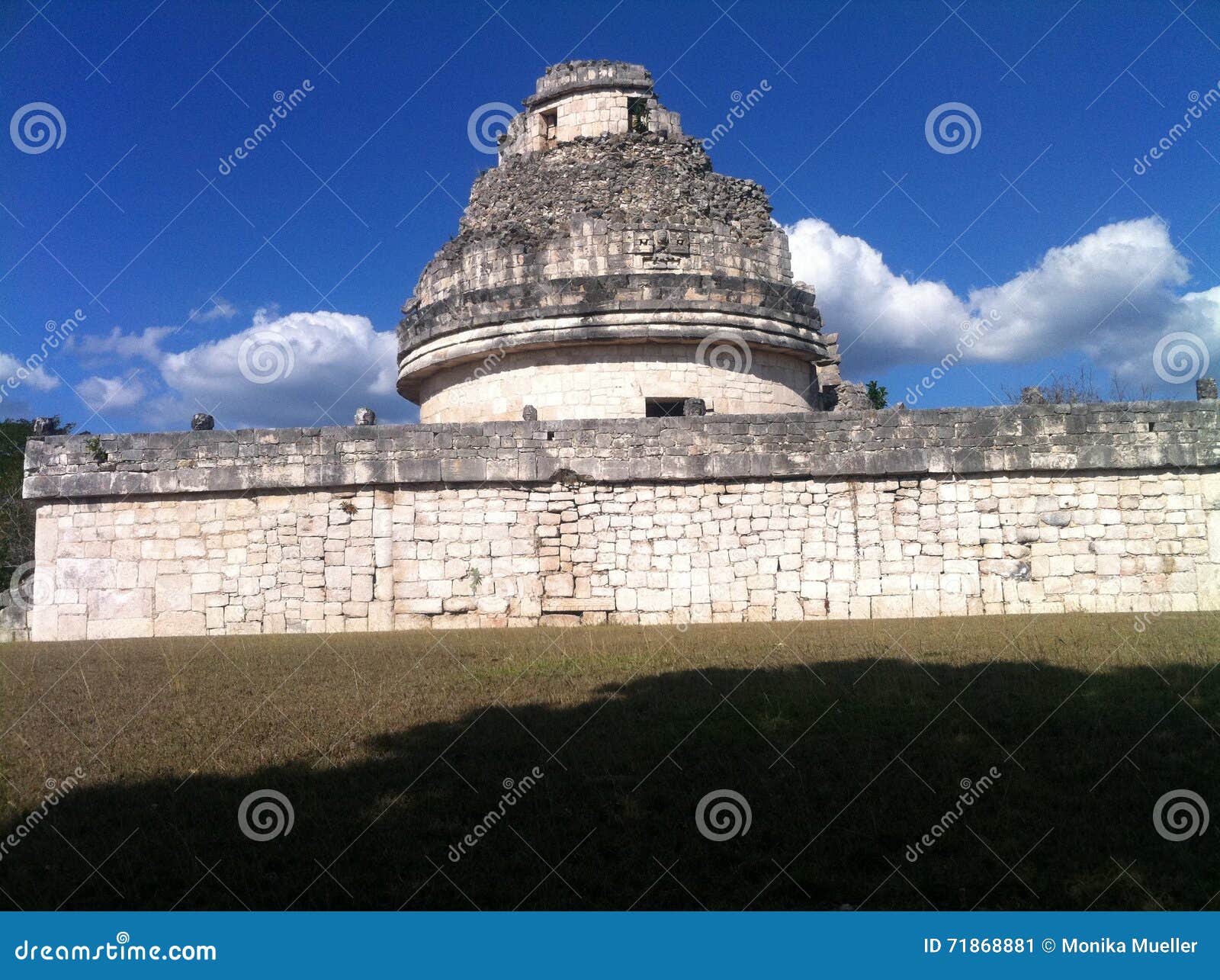 Observatorium of the Maya Chichen Itza (3) Stock Image - Image of milky ...