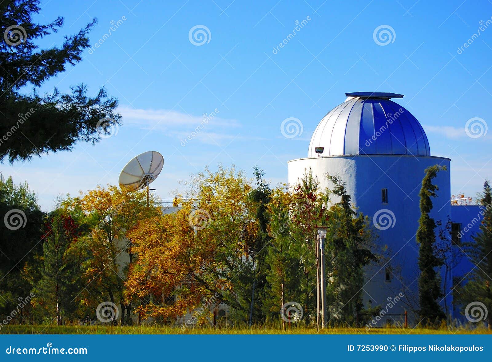 Observatory building stock photo. Image of satellite, study - 7253990