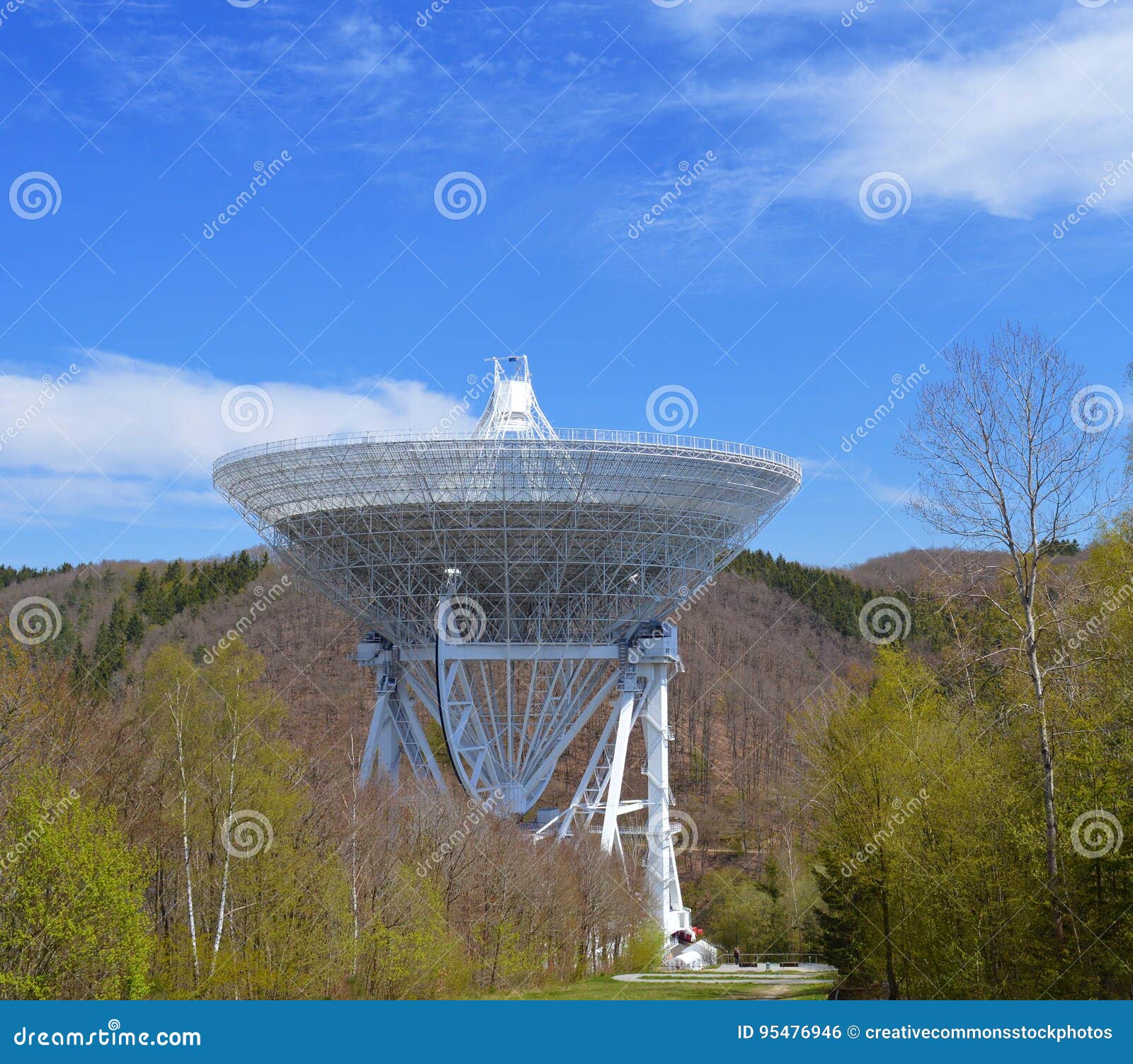 Observatory With Dish In Woodland Setting Picture. Image: 95476946