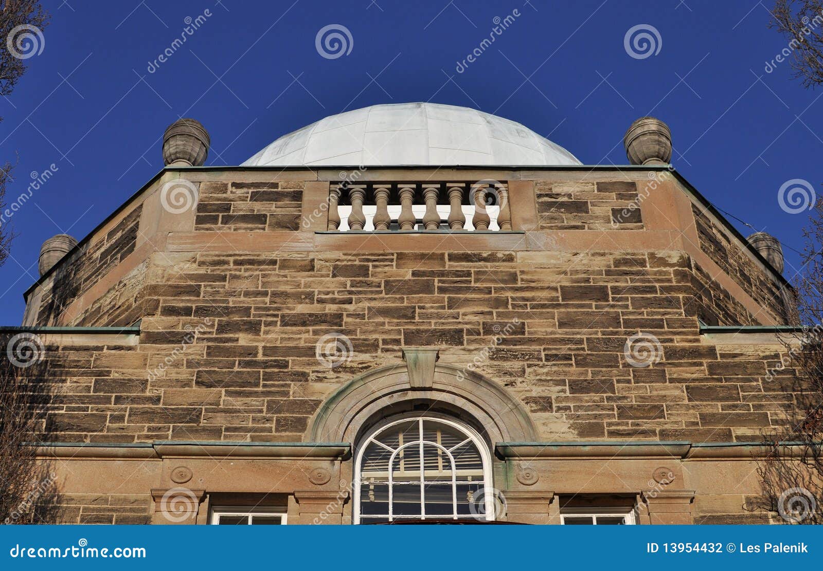 Observatory with a dome stock photo. Image of historic - 13954432