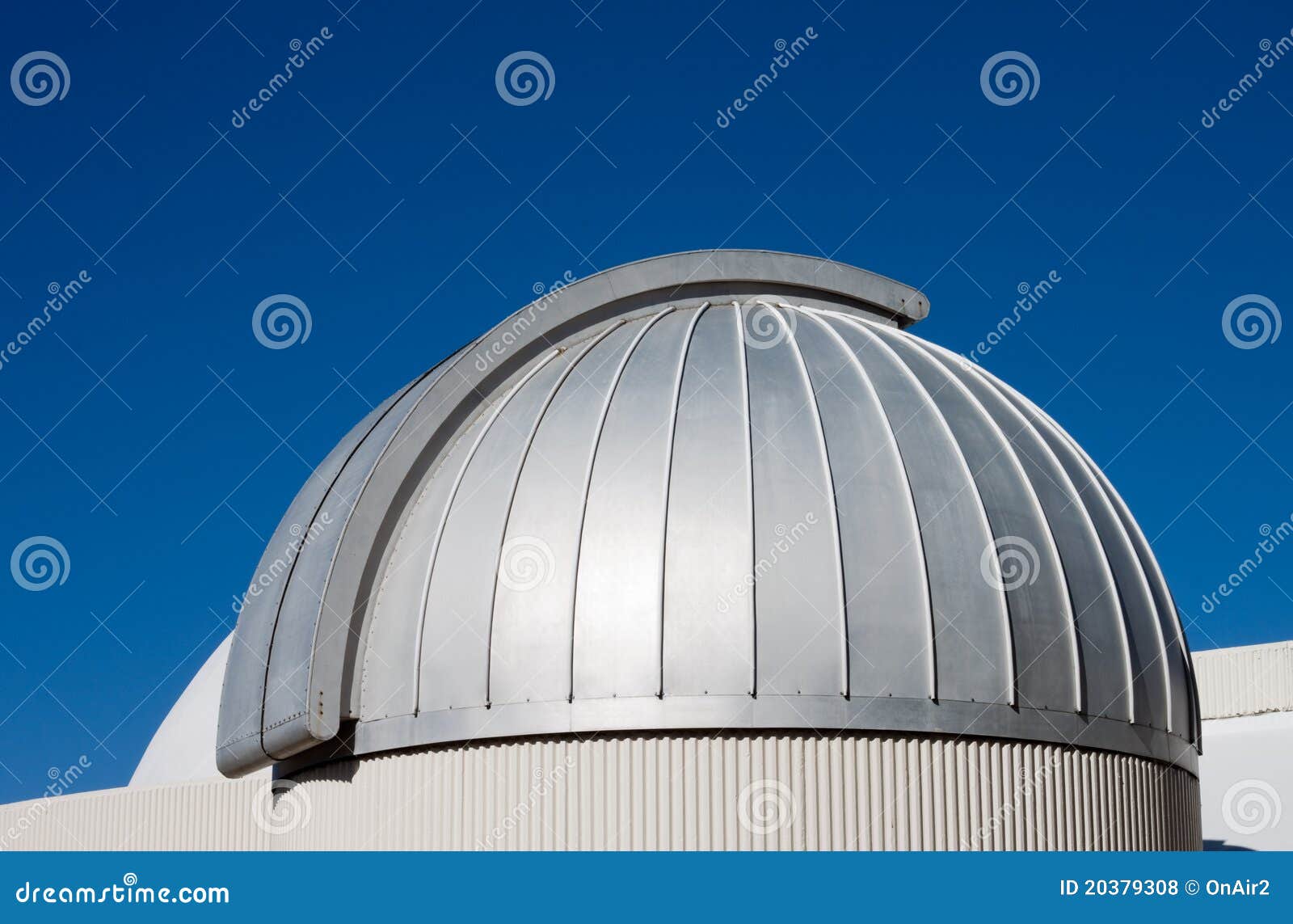 Observatory Dome and Blue Sky Day Stock Photo - Image of dome, white ...