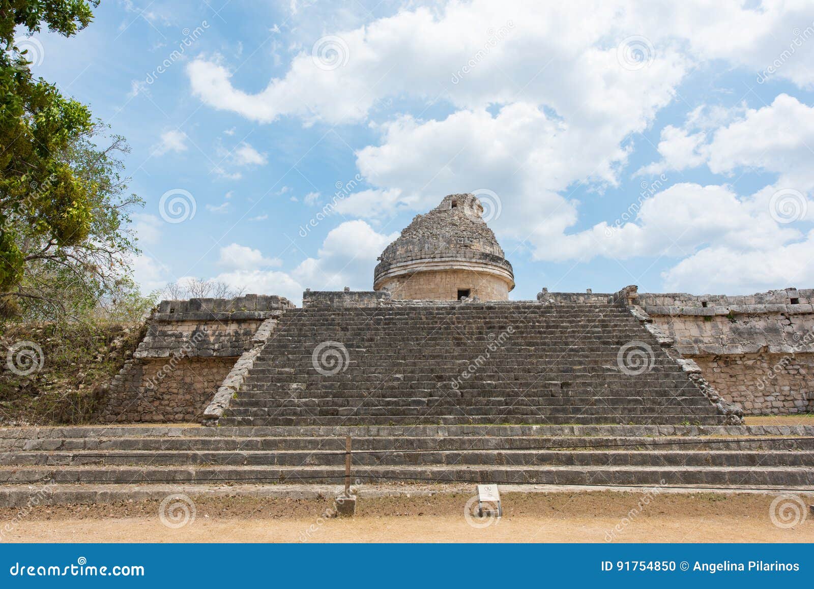 The Observatory El Caracol at the Ancient Mayan Ruins in Chichen Itza ...