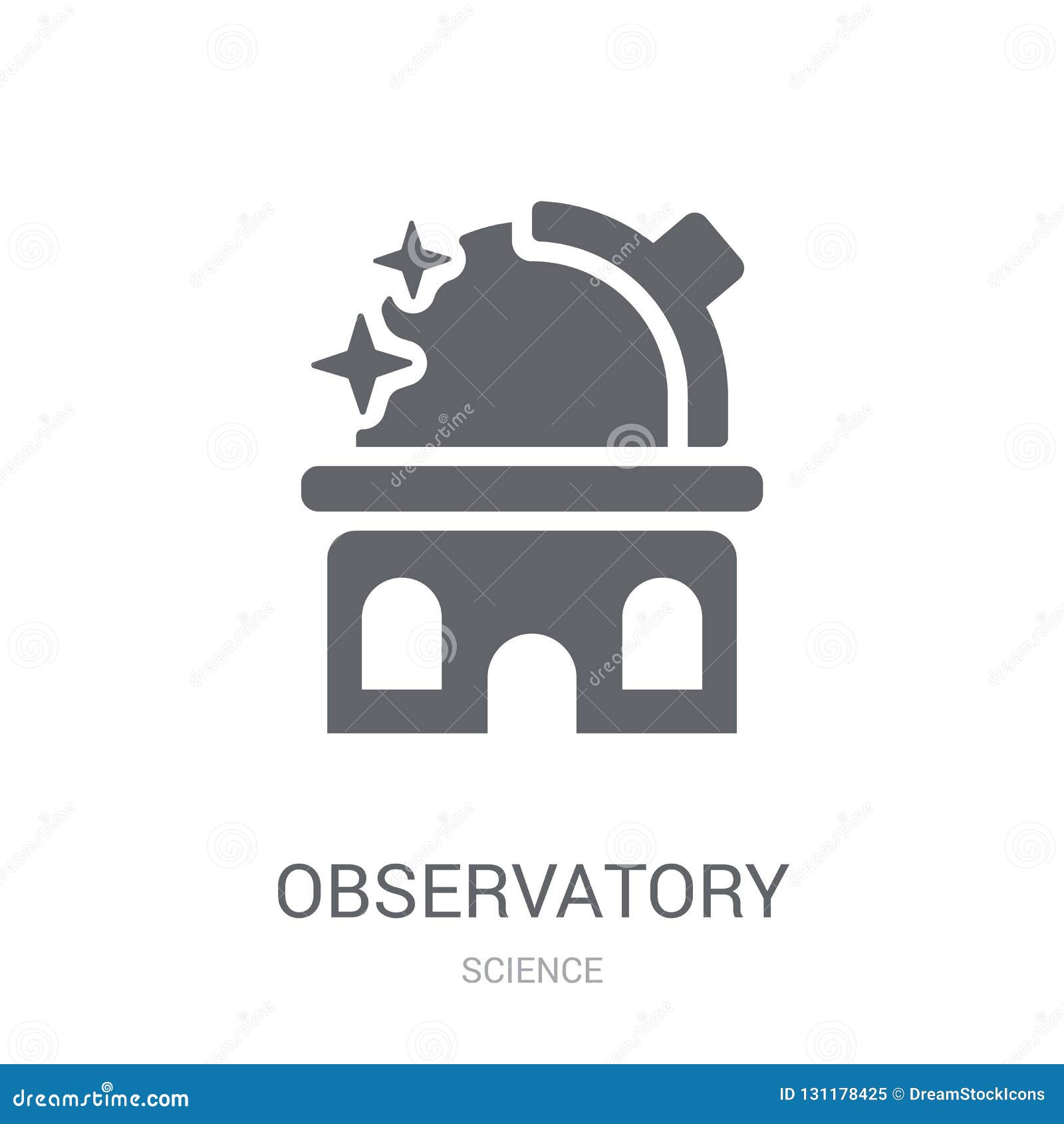 Observatory Icon. Trendy Observatory Logo Concept on White Background ...
